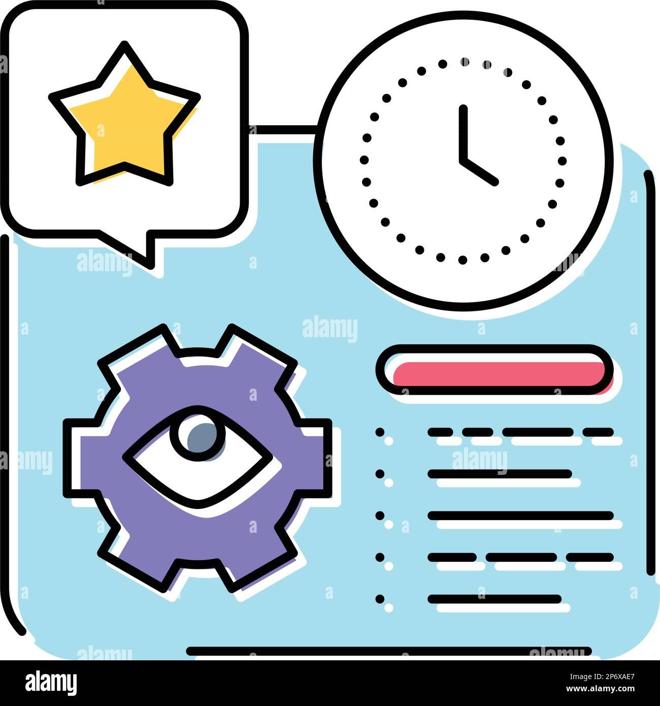 show your organization skills color icon vector illustration Stock ...