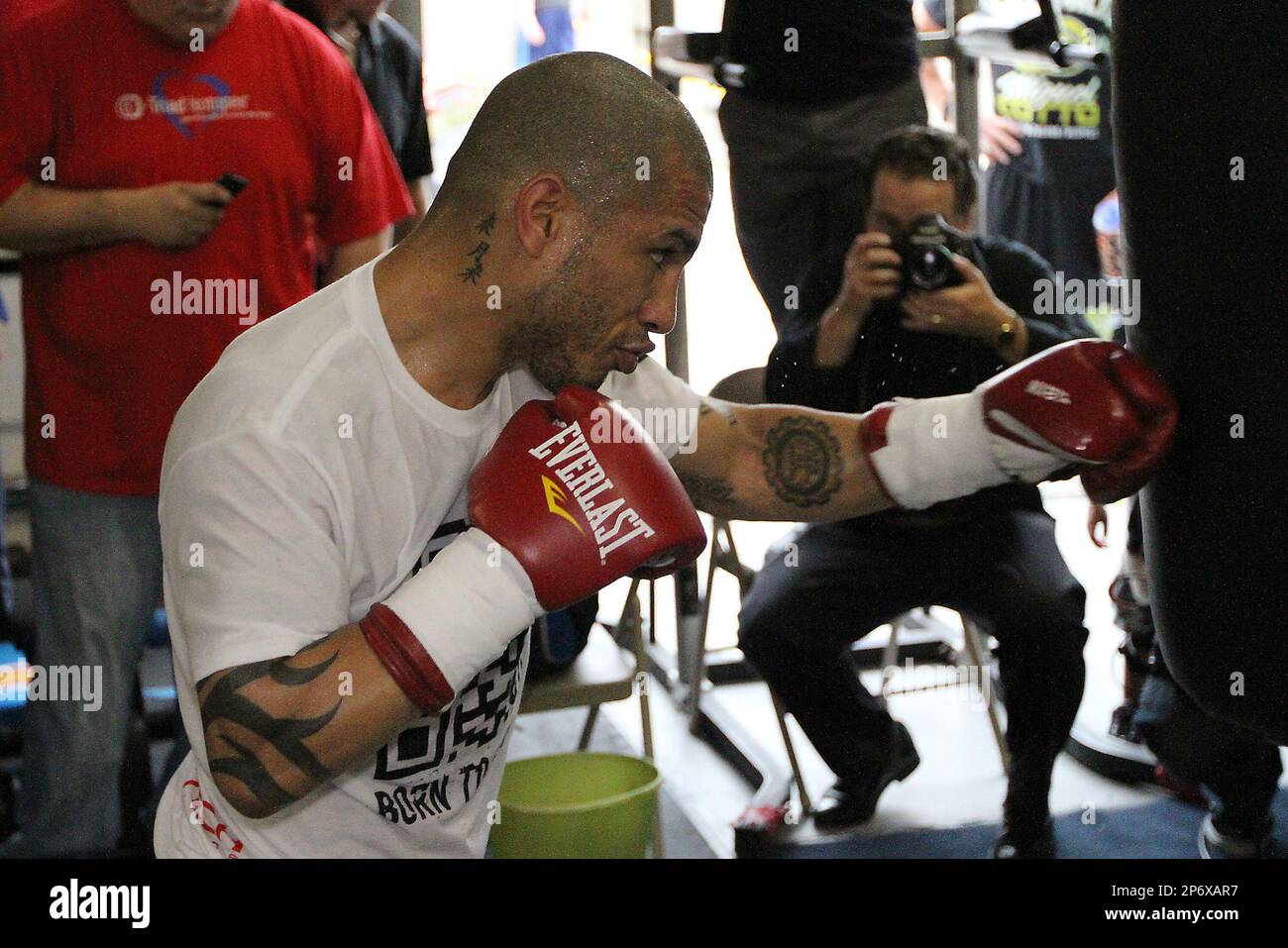 Three division world champion boxer Miguel Cotto holds media day at K.G ...
