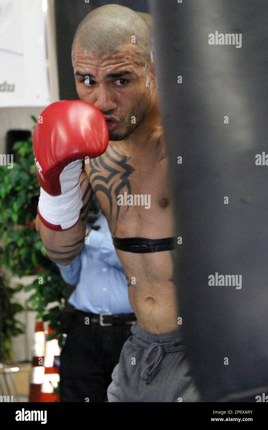 Three division world champion boxer Miguel Cotto holds media day at K.G ...