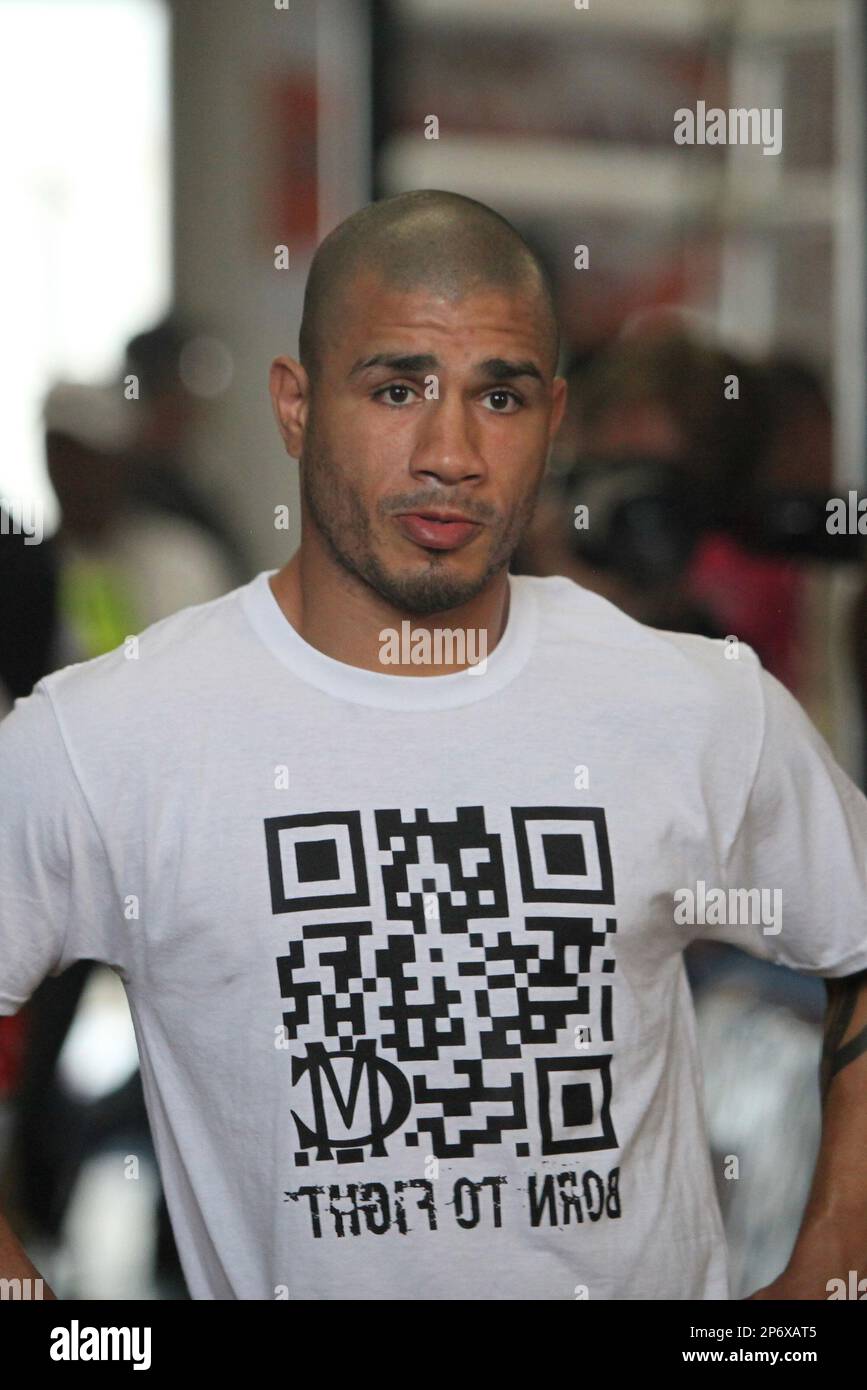 Three division world champion boxer Miguel Cotto holds media day at K.G ...