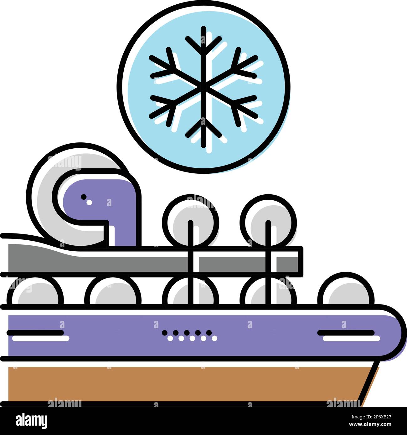 cold rolling steel production color icon vector illustration Stock ...