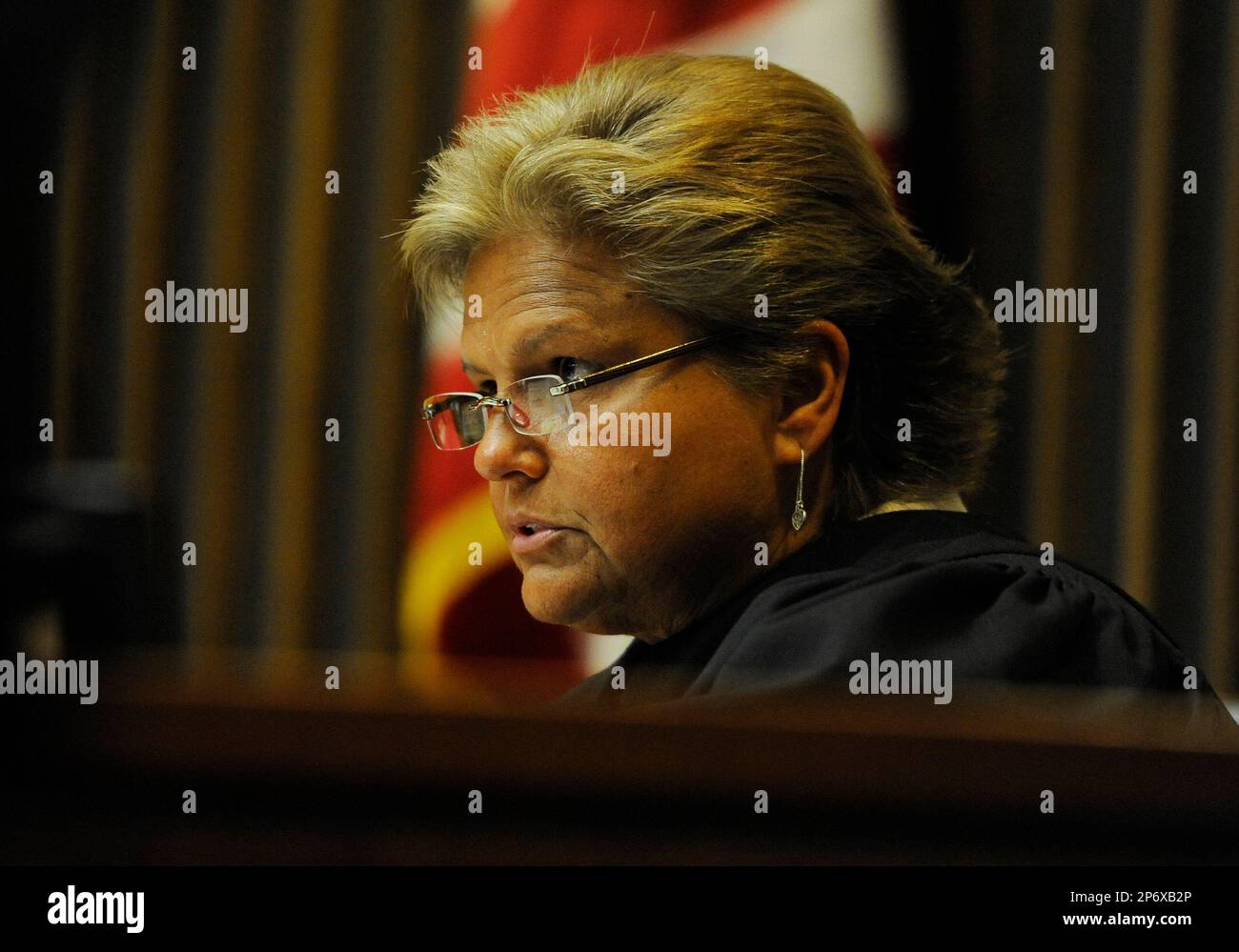 Judge Mary Chrzanowski speaks during sentencing of Michael George, 51 ...
