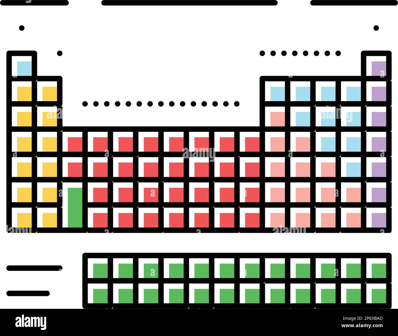 periodic table color icon vector illustration Stock Vector Image & Art ...
