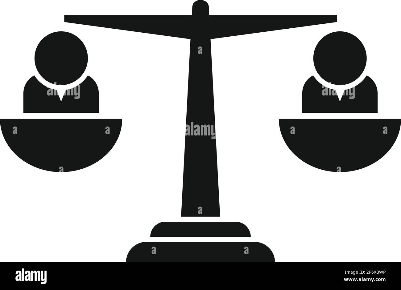 Human resources balance icon simple vector. Business work. Leader ...