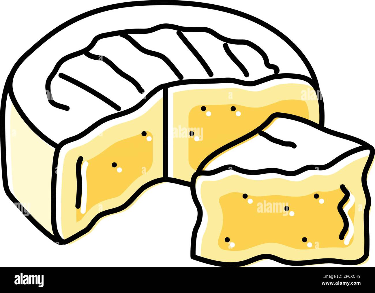 Camembert and butter Stock Vector Images - Alamy