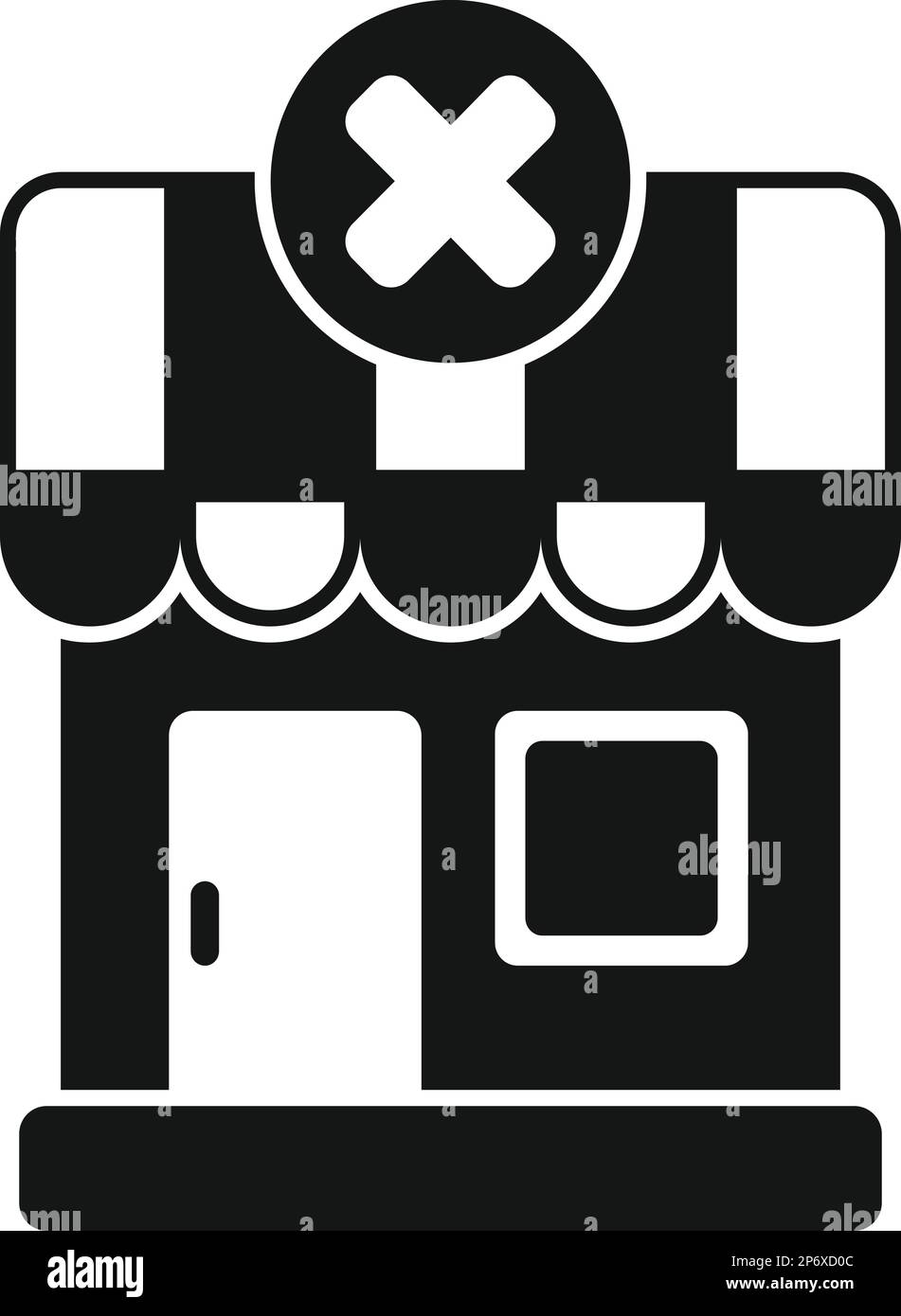 Shop cancel icon simple vector. Card error. Money credit Stock Vector ...