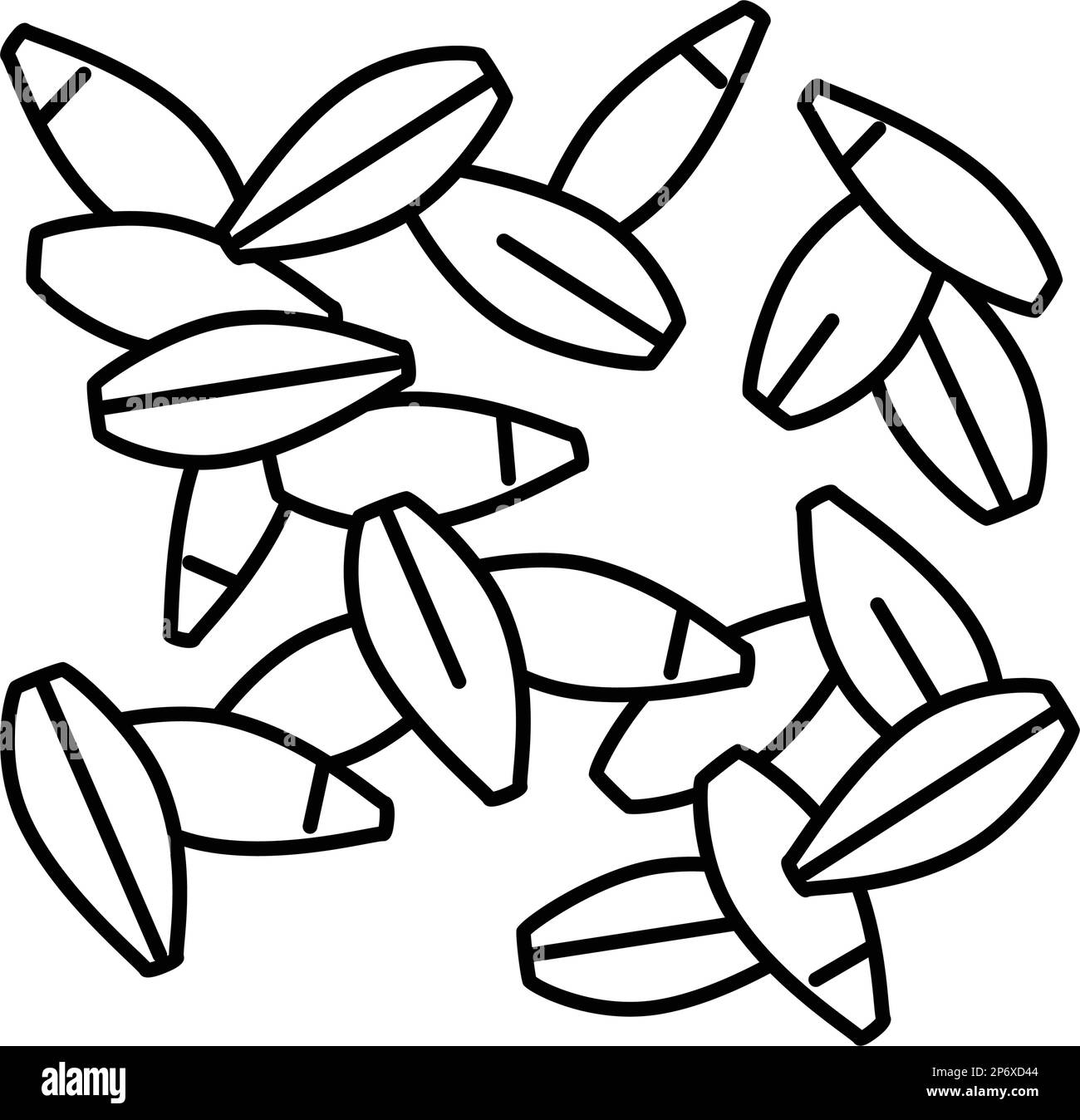 rye grain food line icon vector illustration Stock Vector Image & Art ...