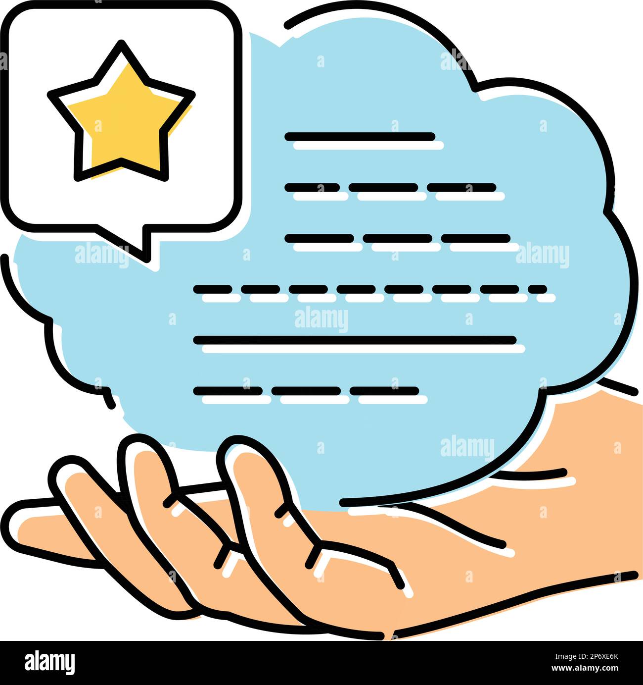 demonstrate good communication skills color icon vector illustration ...