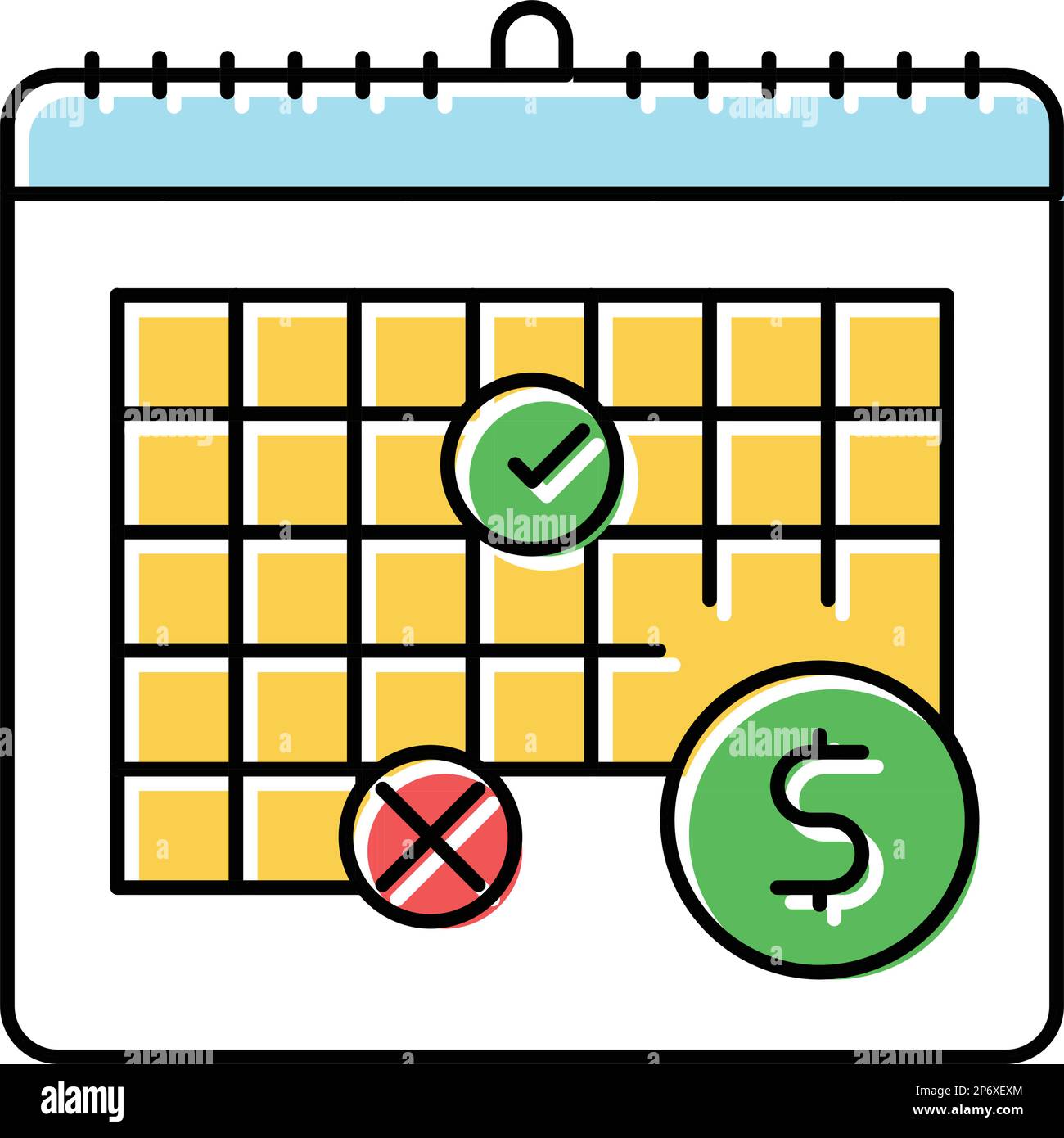 early repayment color icon vector illustration Stock Vector Image & Art ...