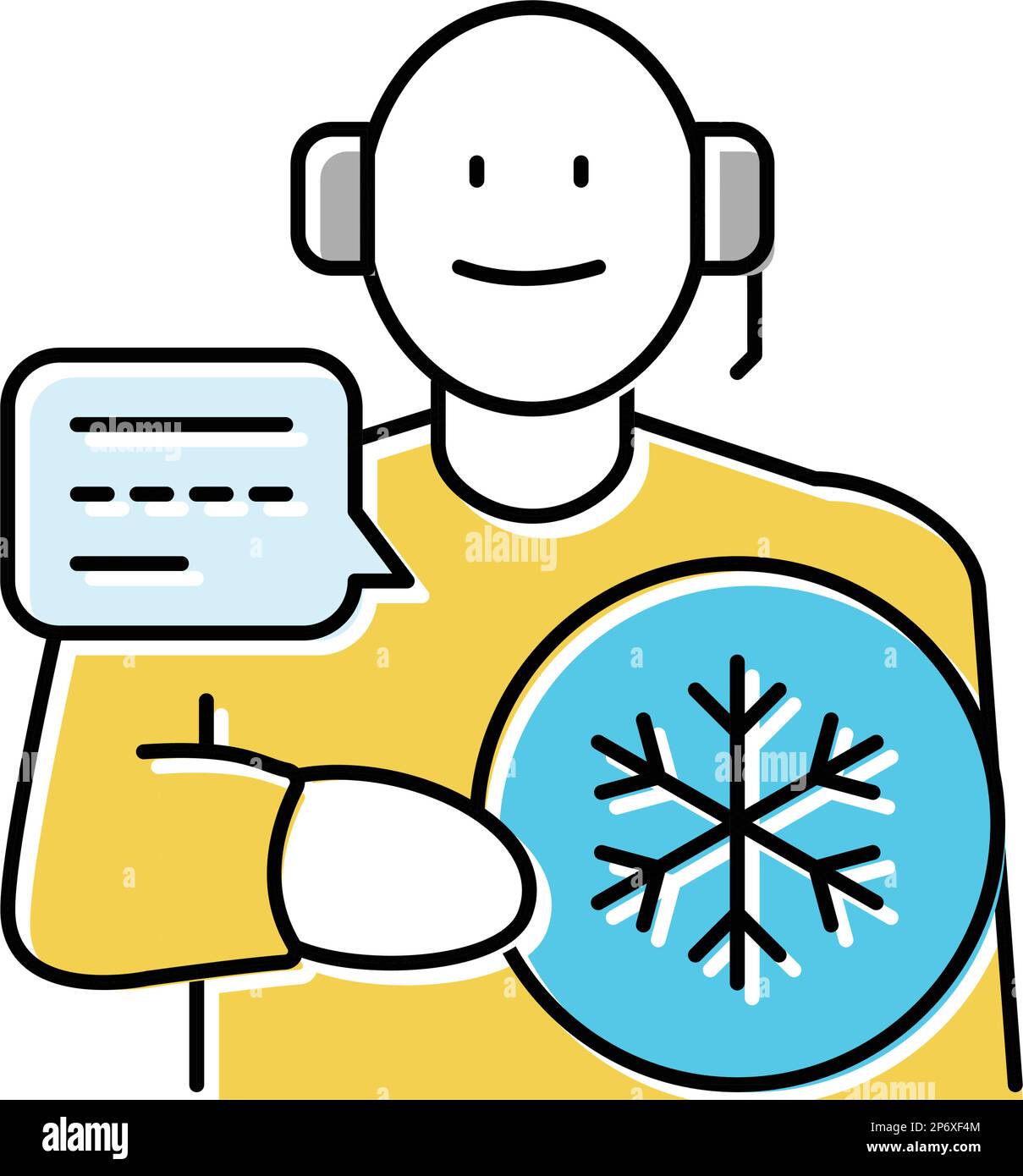 cold calling lead color icon vector illustration Stock Vector Image ...