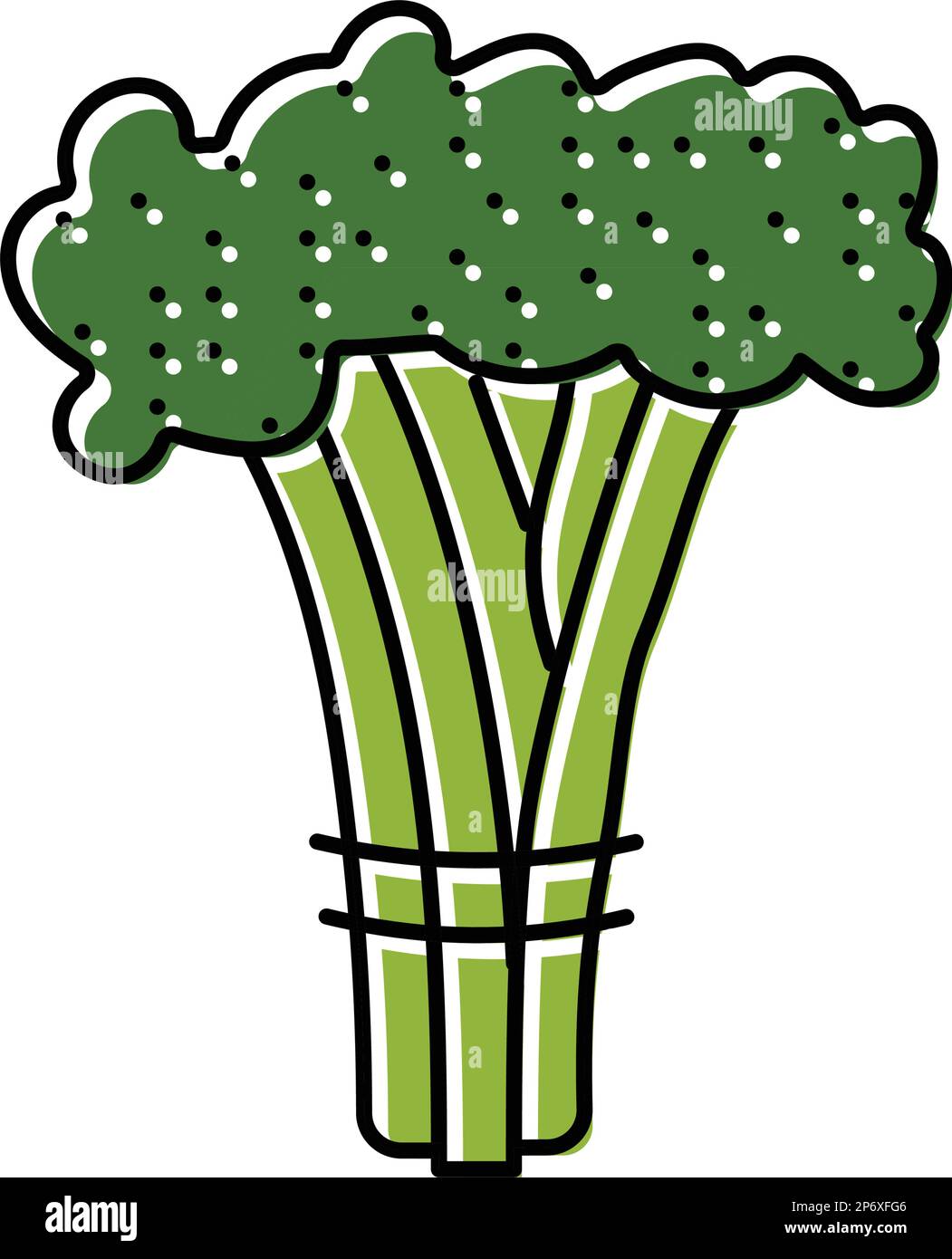 broccoli rabe color icon vector illustration Stock Vector Image & Art ...