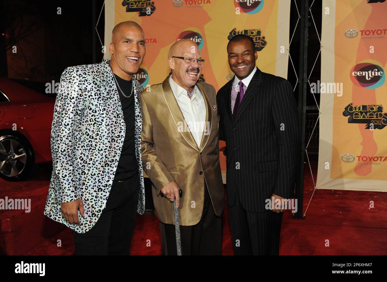 ATLANTA, GA - NOVEMBER 17: (From L-R) Paxton Baker, Tom Joyner and ...