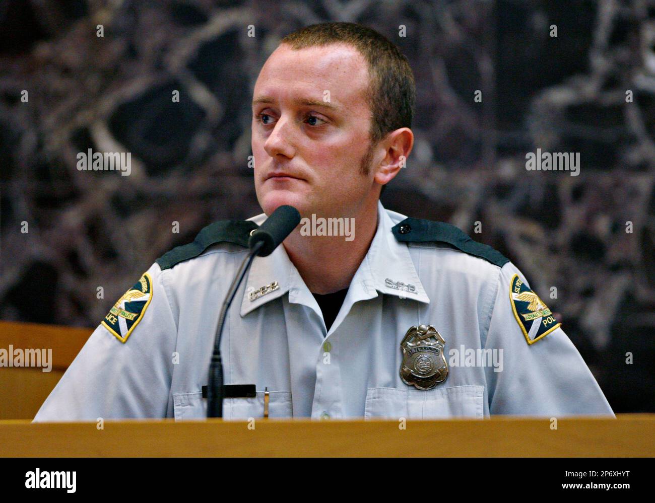 Petersburg Police Officer Ryan S. Hilsdon testifies Thursday, Nov. 17 ...