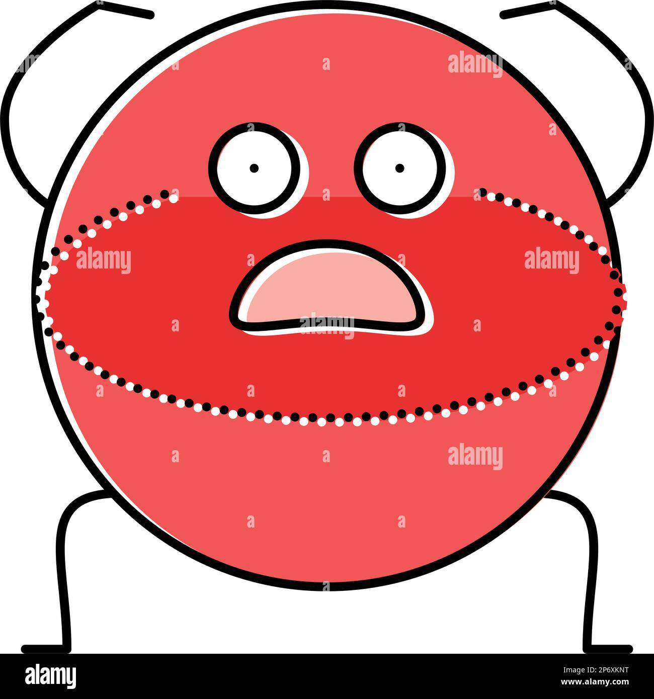 ball geometric shape character color icon vector illustration Stock ...