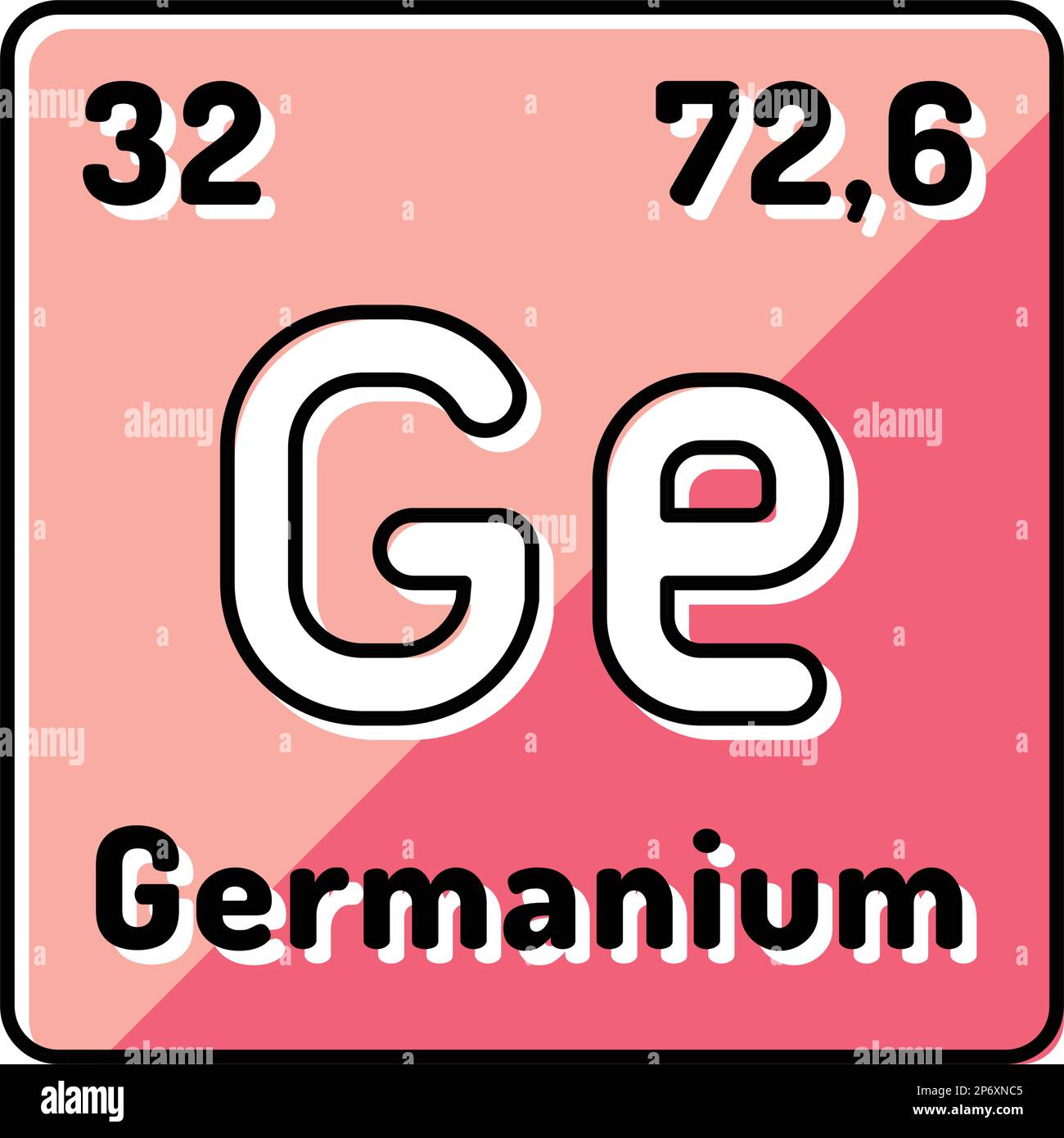 germanium chemical element color icon vector illustration Stock Vector ...