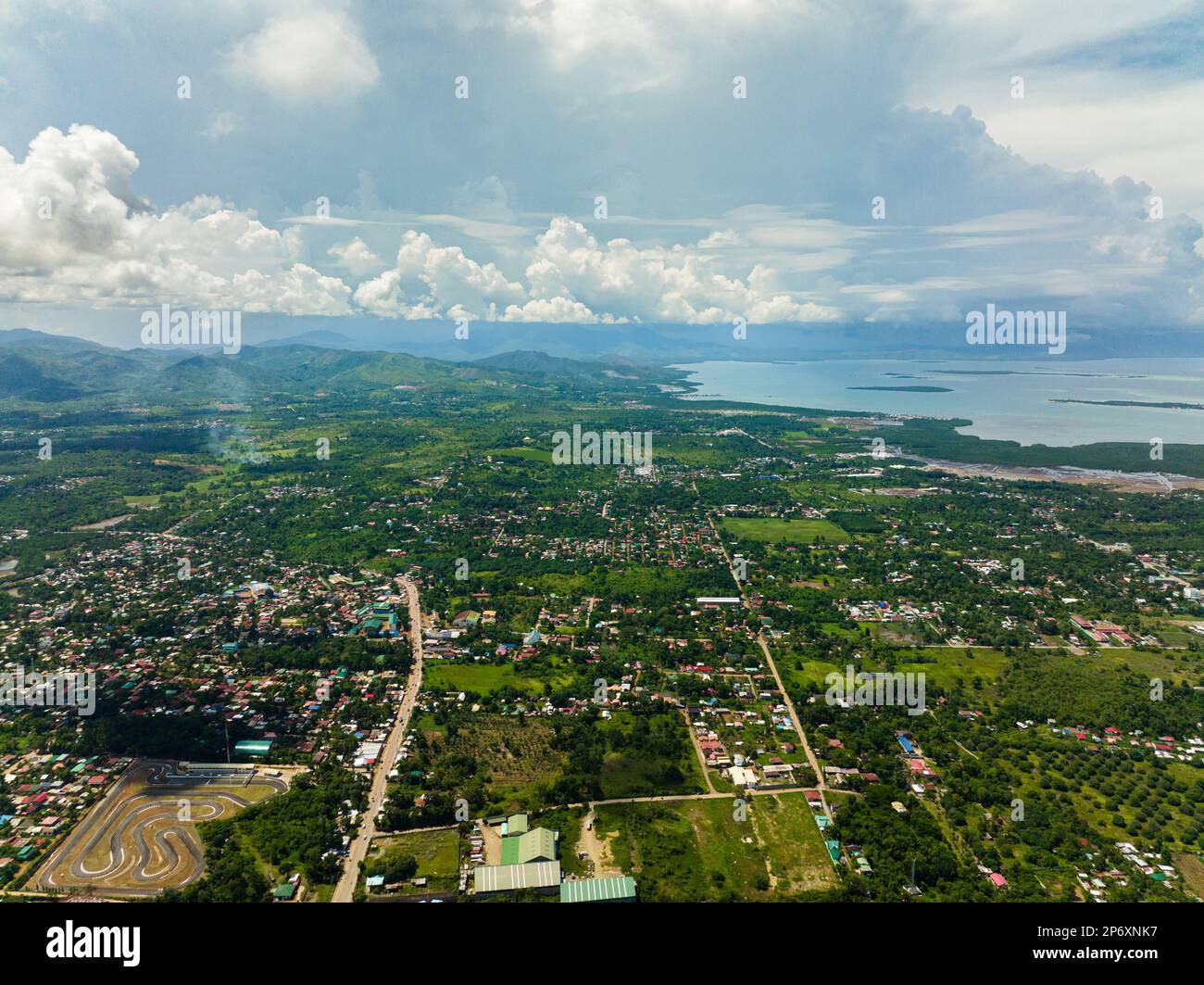 City of Puerto Princesa on the island of Palawan. Philippines Stock ...