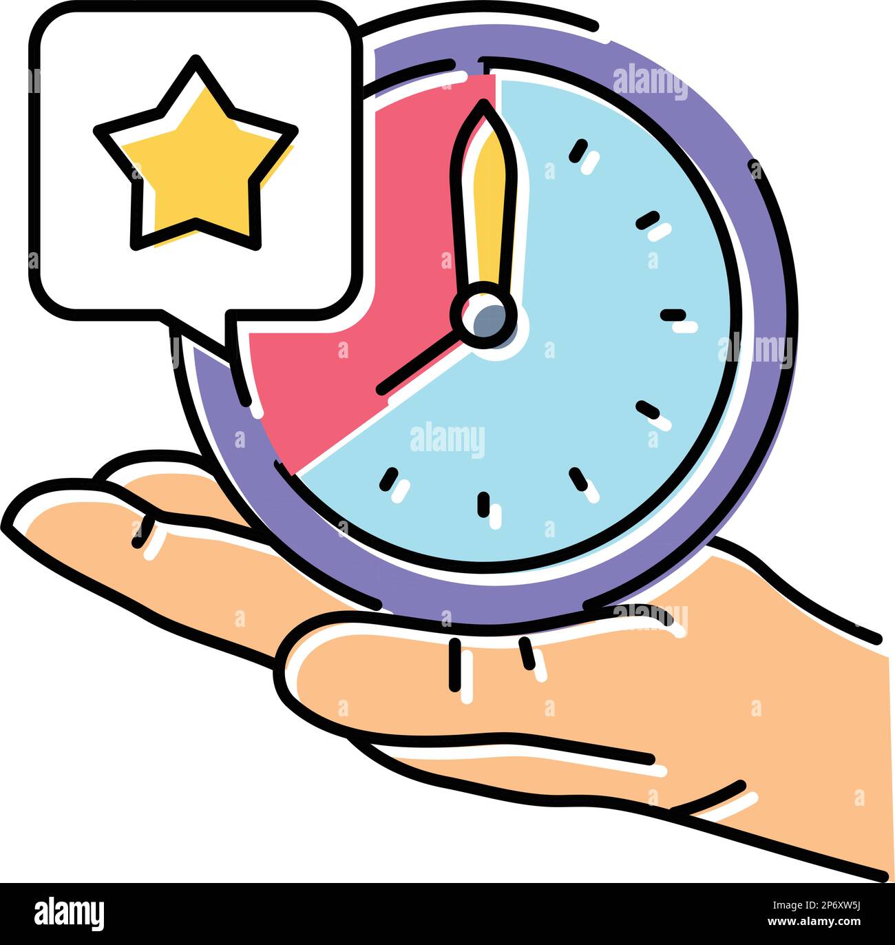 keep time color icon vector illustration Stock Vector Image & Art - Alamy