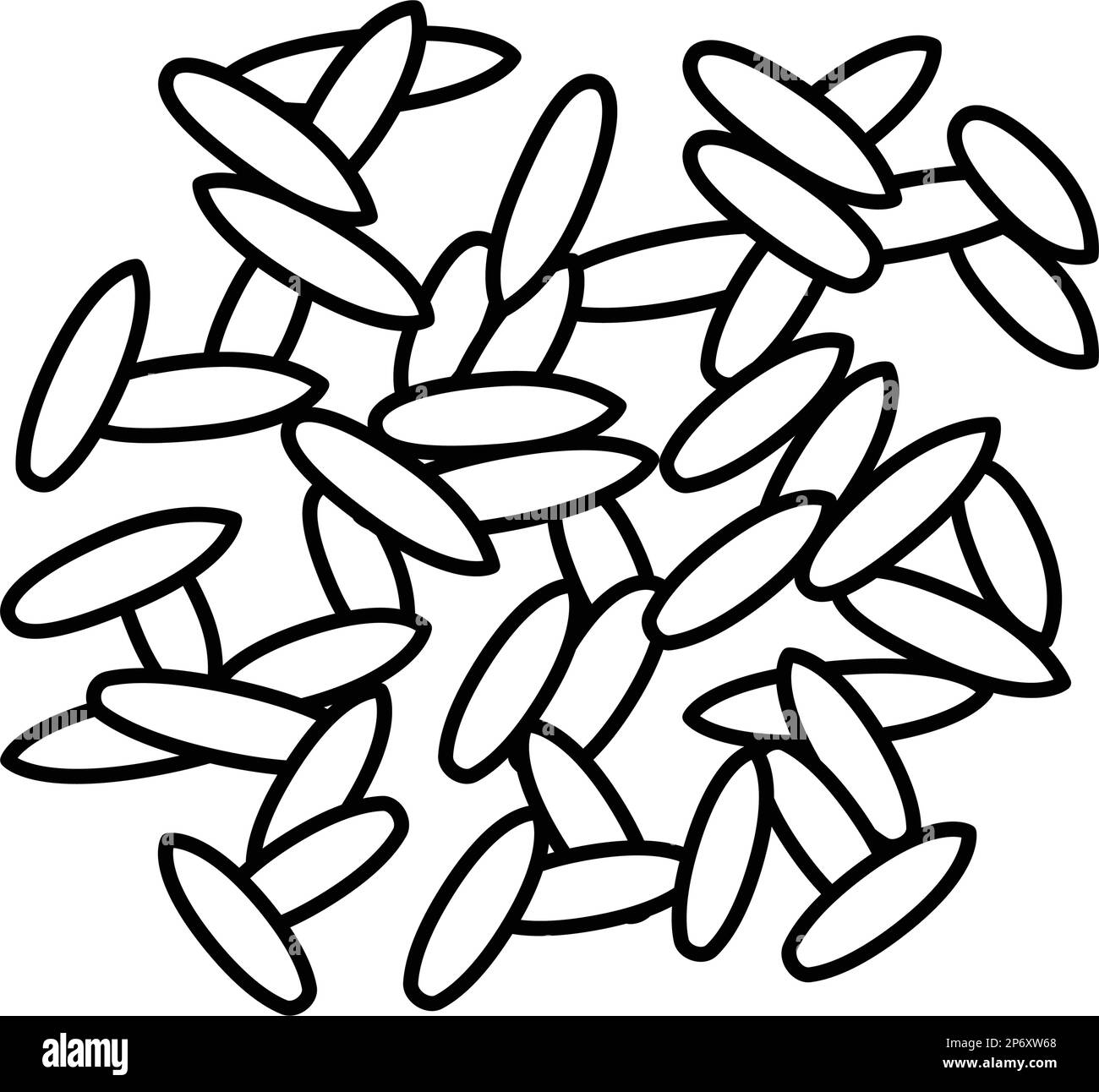 oatmeal grain healthy line icon vector illustration Stock Vector Image ...