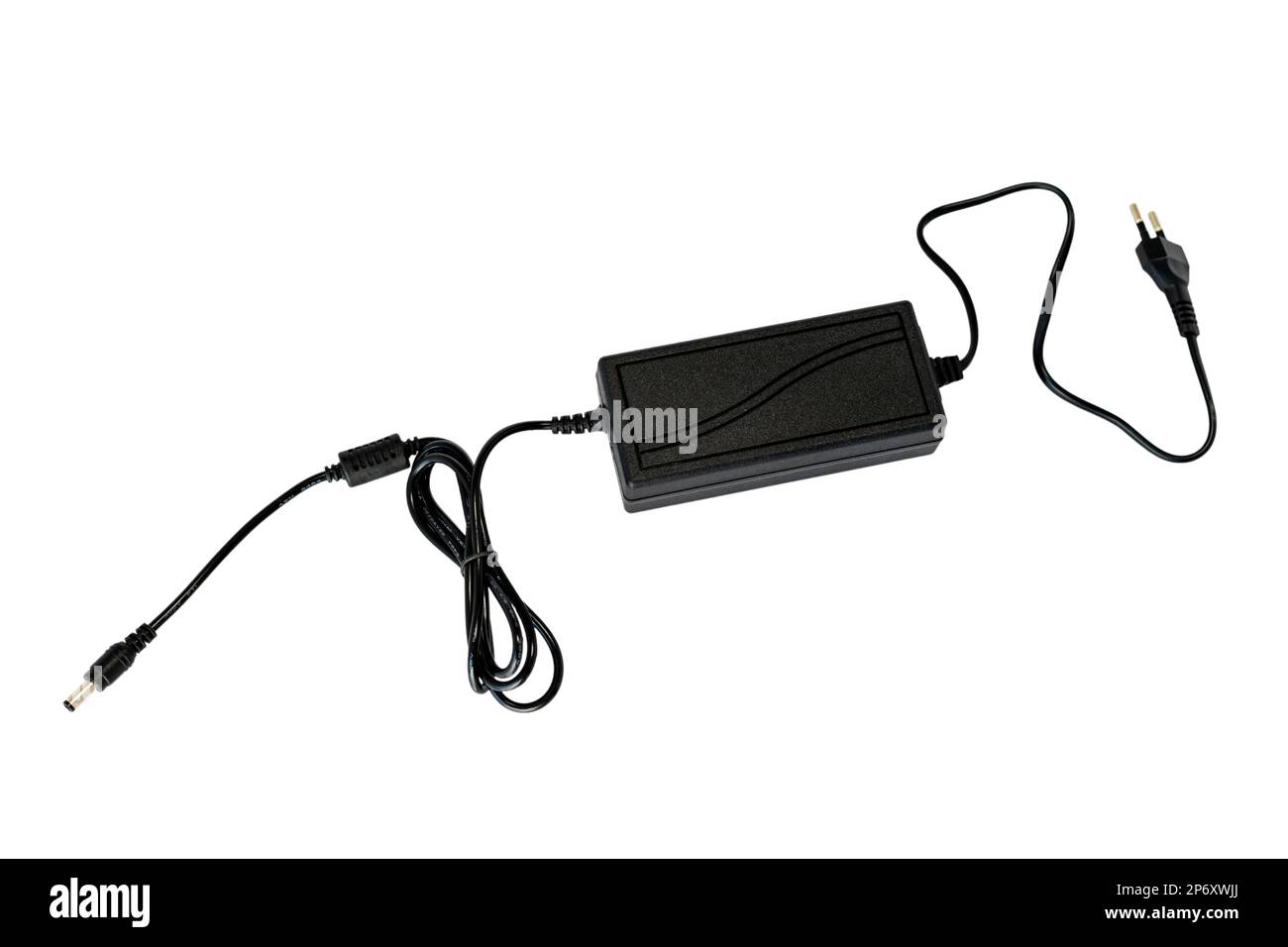 Power AC / DC adapter isolated on white background Stock Photo - Alamy