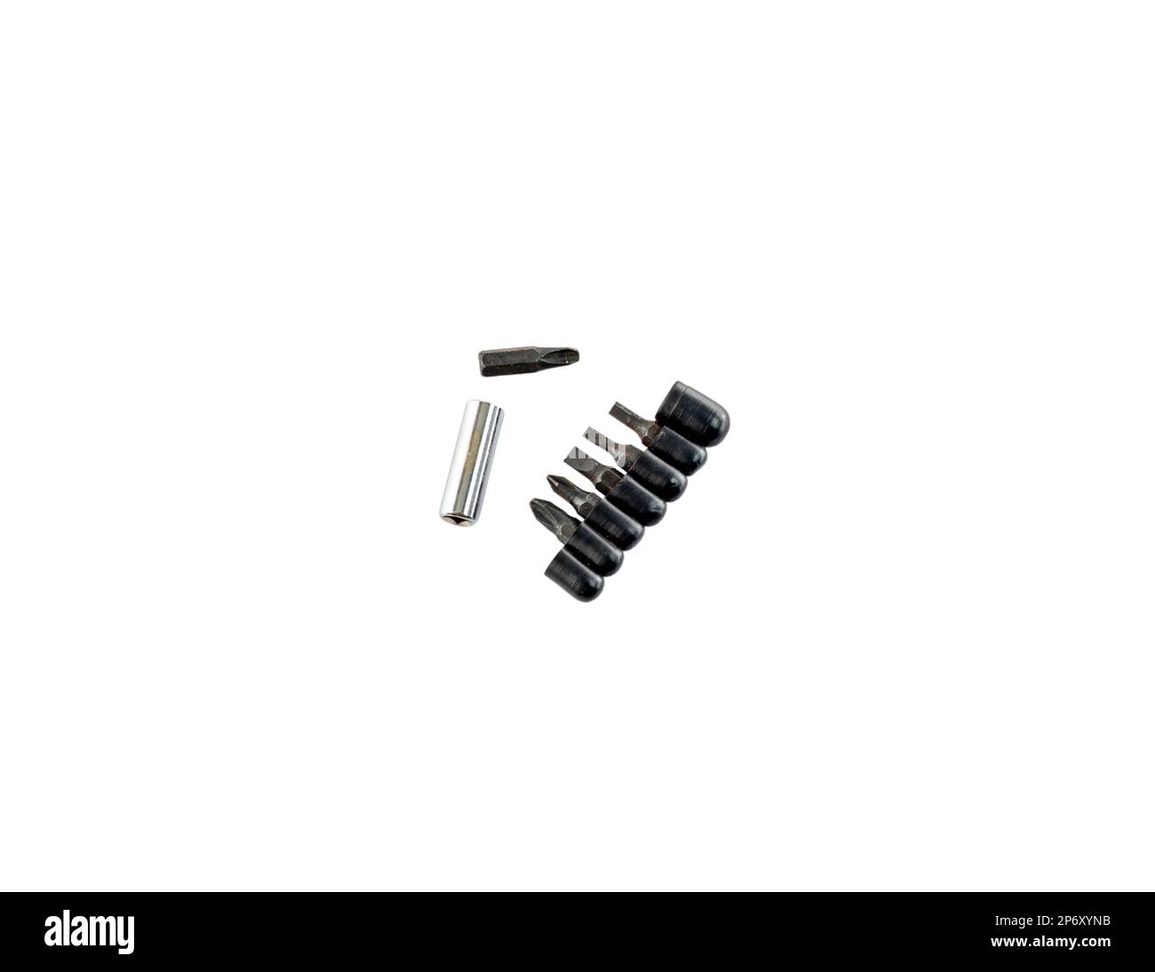 Set screwdriver bits white Cut Out Stock Images & Pictures - Alamy