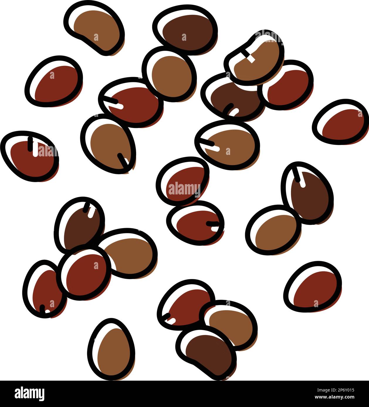 sorghum grain food color icon vector illustration Stock Vector Image ...