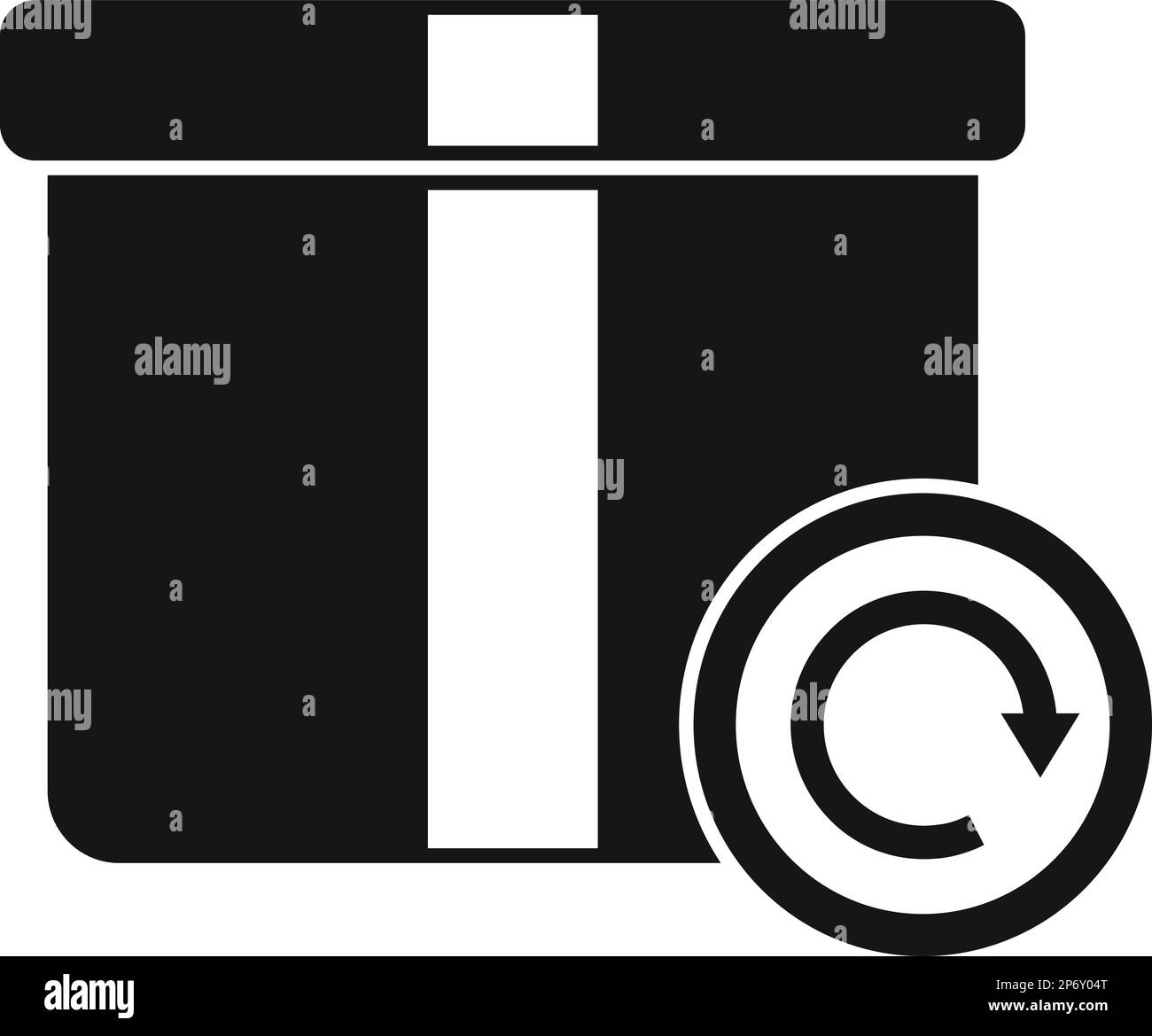 Parcel box icon simple vector. Store gift. Cargo service Stock Vector ...