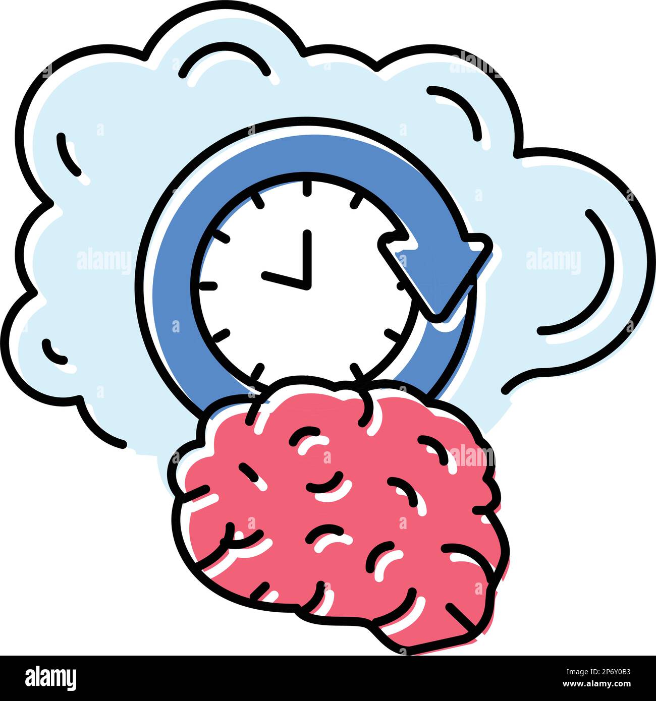 memory brain color icon vector illustration Stock Vector Image & Art ...