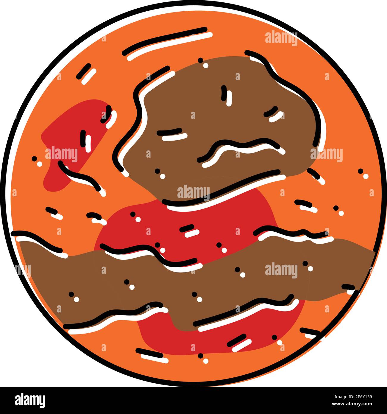 mars planet color icon vector illustration Stock Vector Image & Art - Alamy