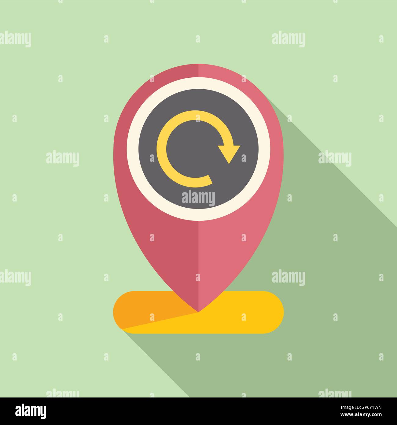 Return parcel location icon flat vector. Shop box. Service shop Stock ...