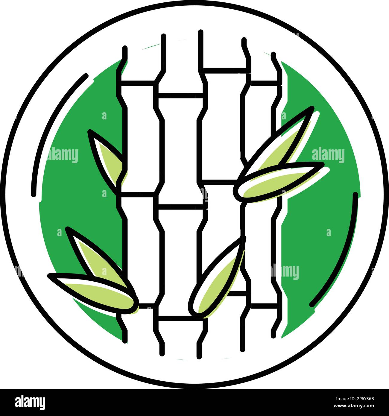 Bamboo fabric cloth line Stock Vector Images - Alamy