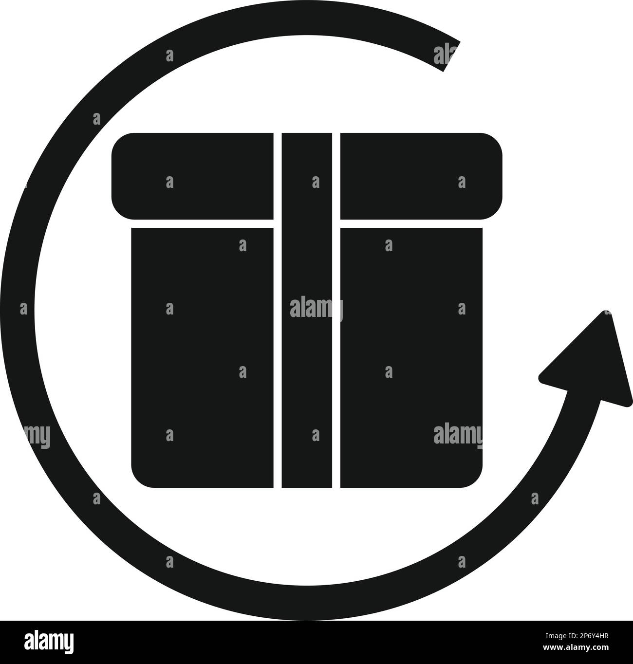 Retail box icon simple vector. Parcel product. Shop service Stock ...