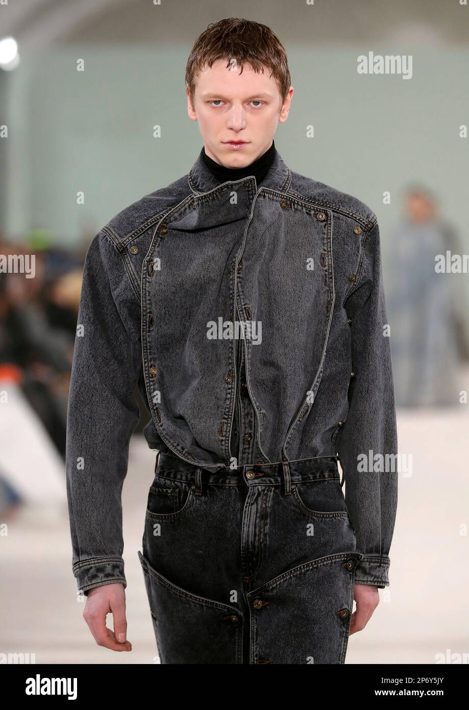 Paris, France. 07th Mar, 2023. A model walks the runway during the Y ...