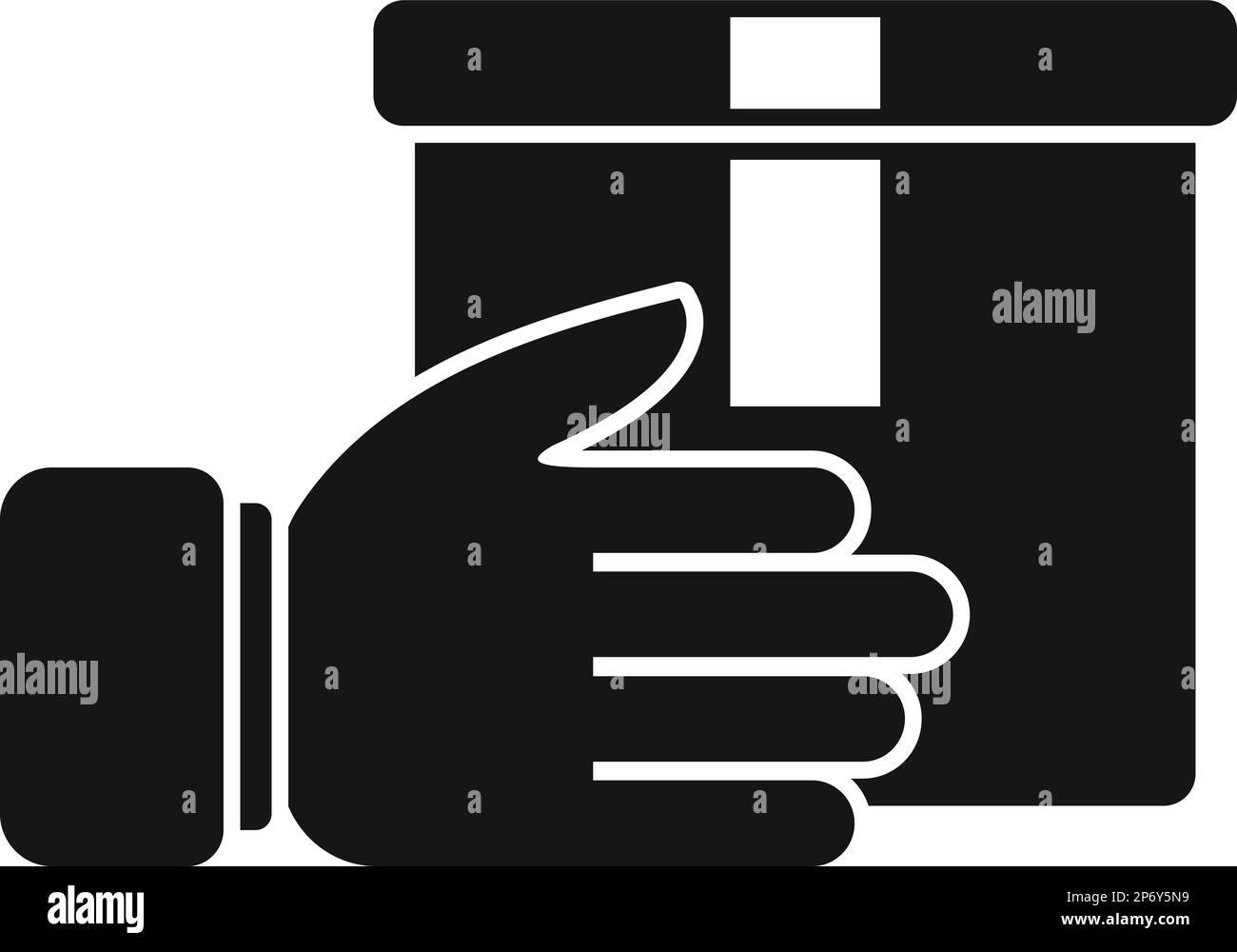 Return of goods icon simple vector. Parcel delivery. Shop service Stock ...