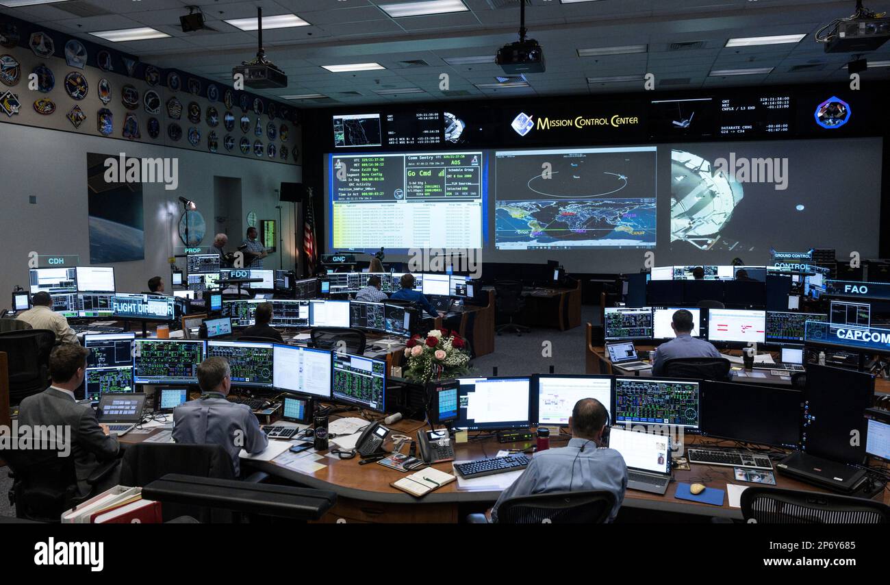 Artemis I, Mission Control Room Stock Photo - Alamy
