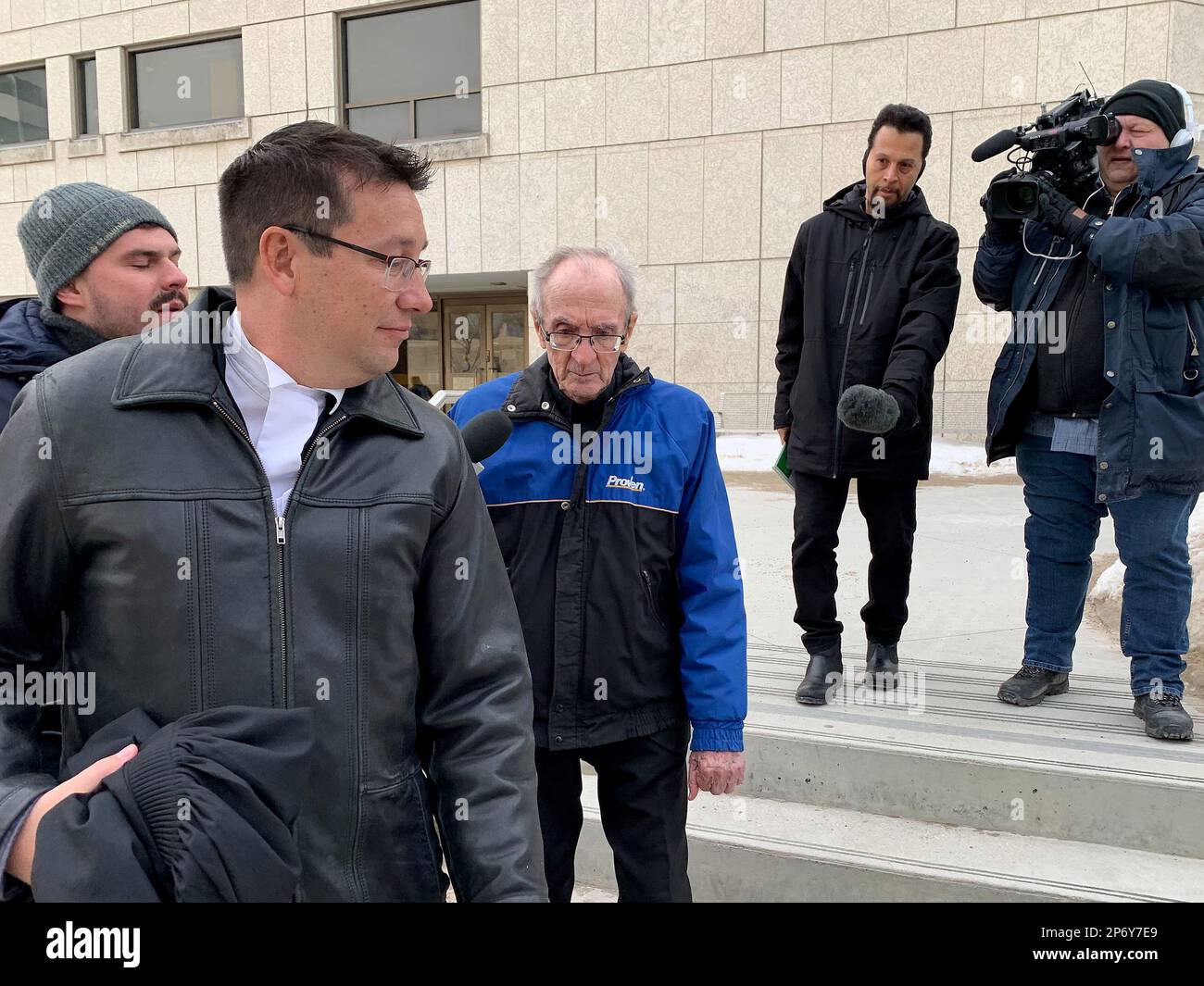 Arthur Masse leaves court at the Law Courts building in Winnipeg ...