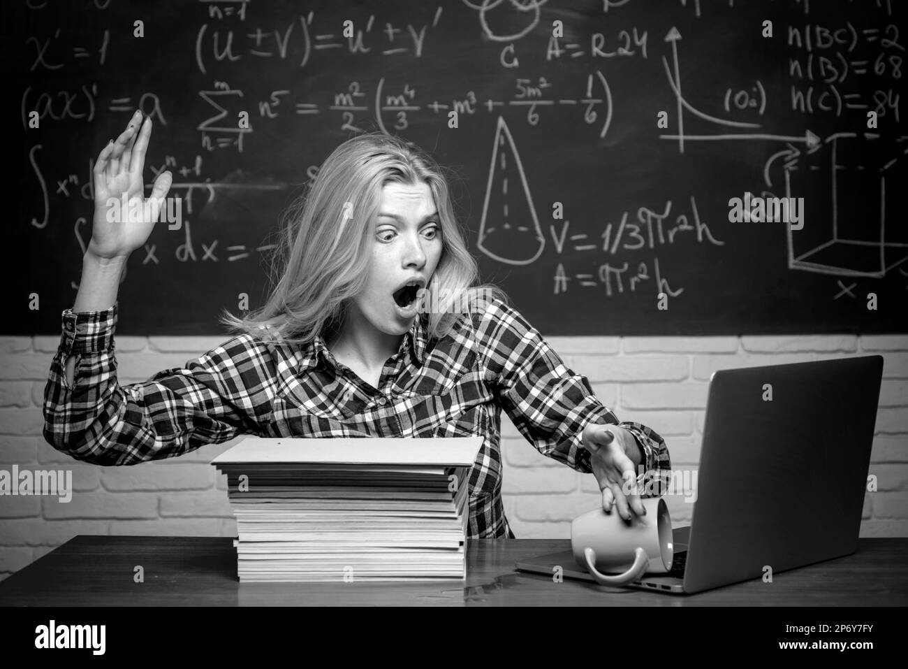 Class presentation teenage Black and White Stock Photos & Images - Alamy