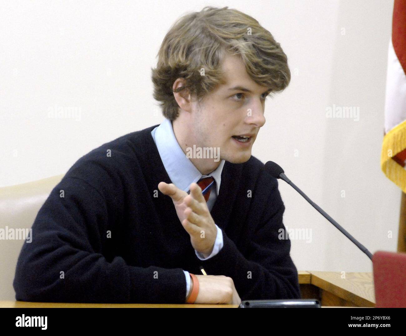 Bert Pitman, the son of Tracey Richter, testifies Thursday, Nov. 3 ...