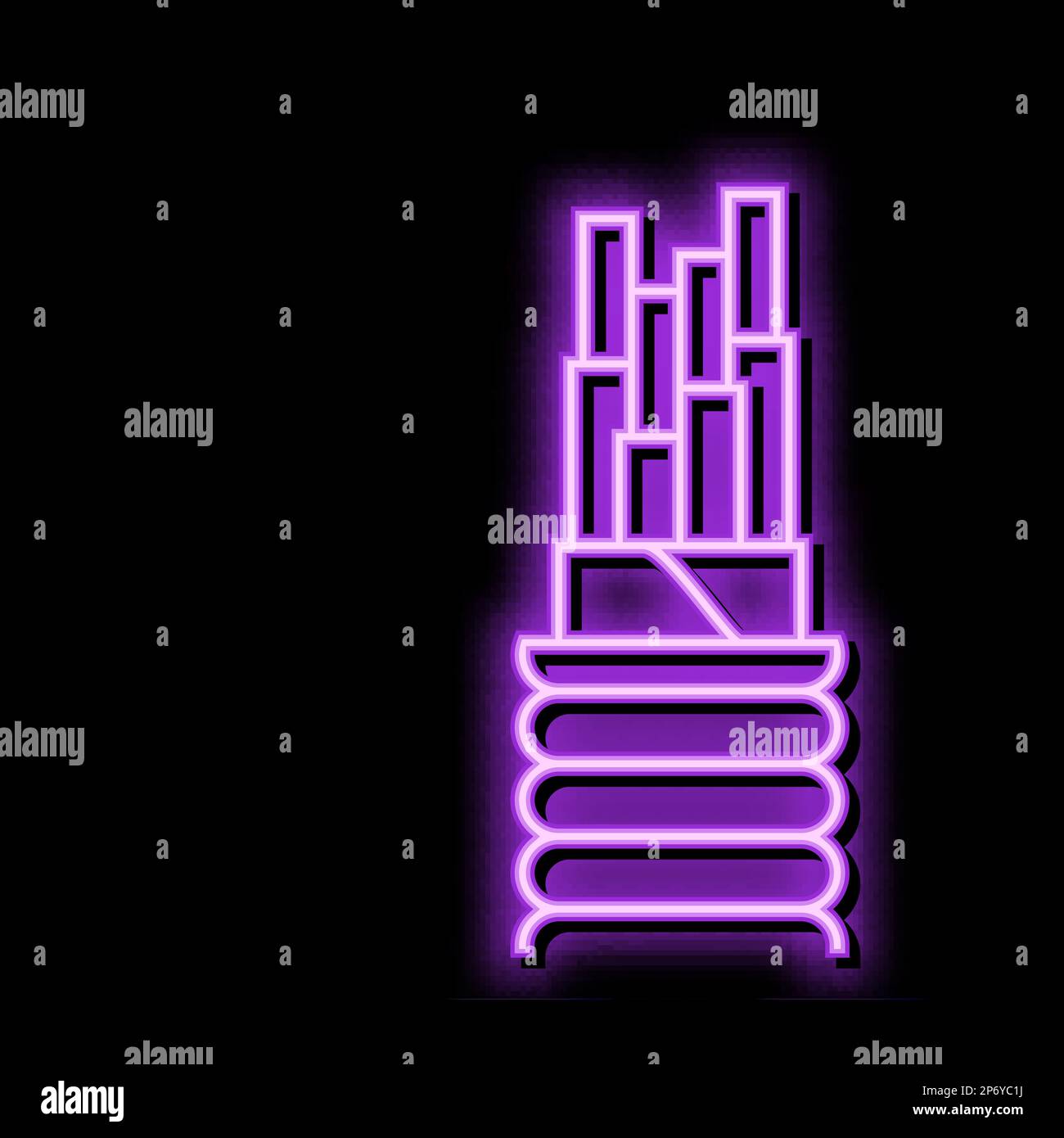 main feeder wire cable neon glow icon illustration Stock Vector Image ...