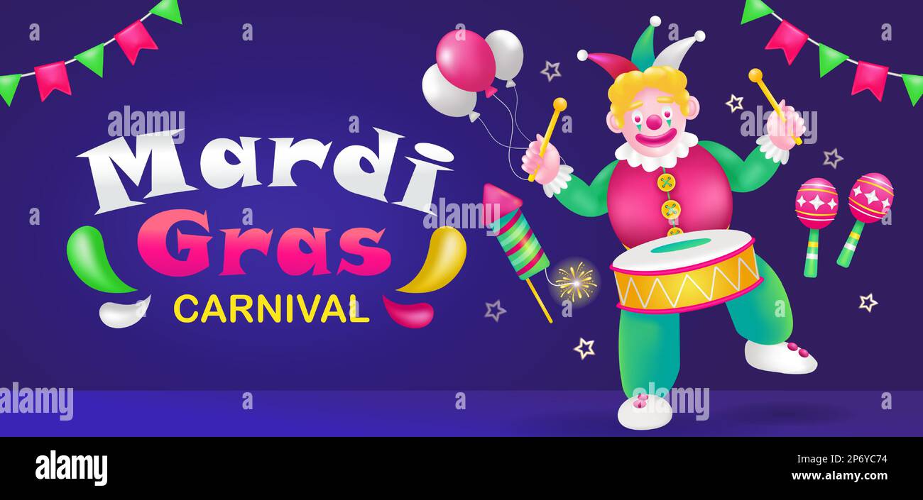 Clown parade balloons Stock Vector Images - Alamy