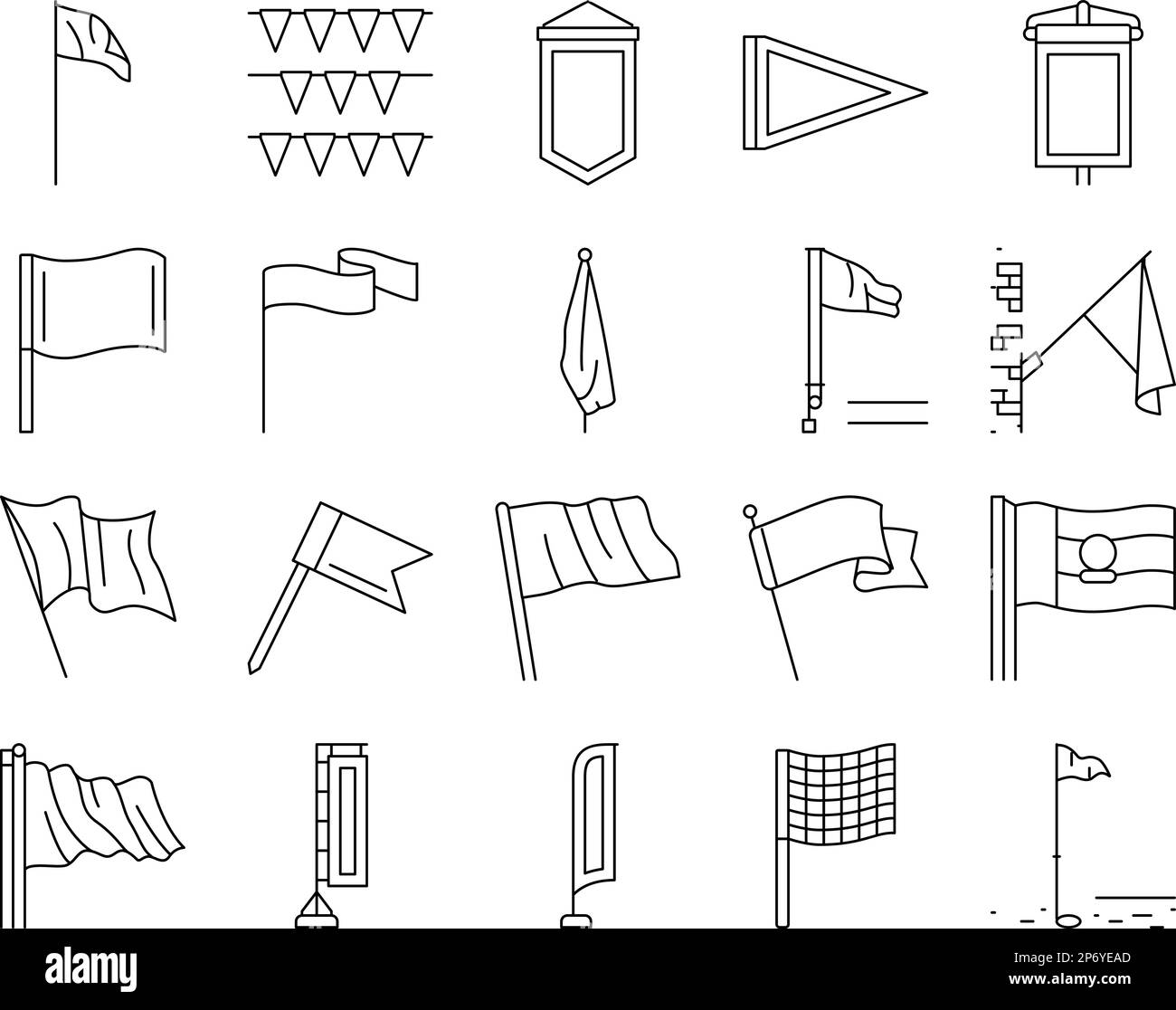 flag start web pennant map icons set vector Stock Vector Image & Art - Alamy