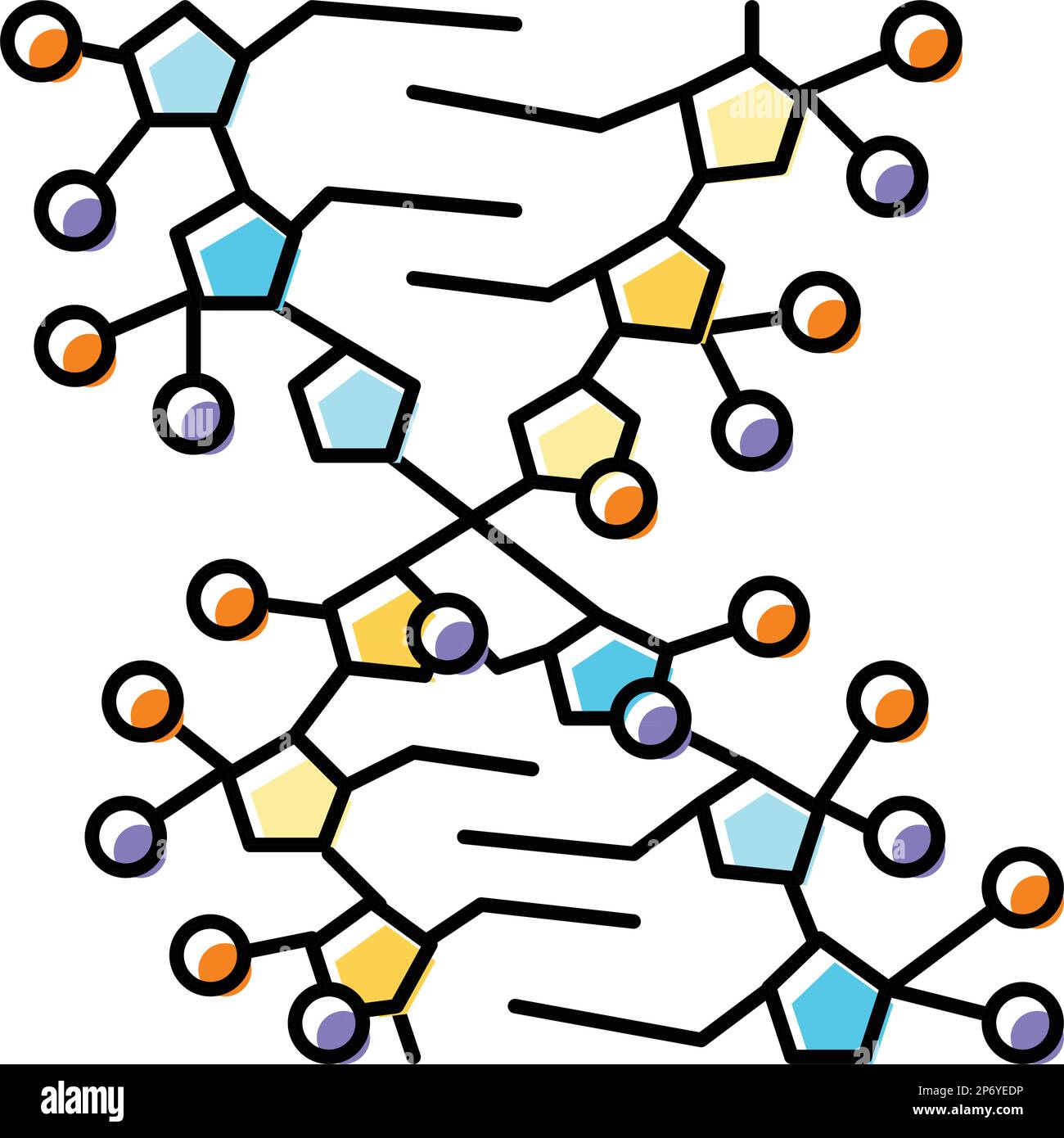 gene molecular structure color icon vector illustration Stock Vector ...