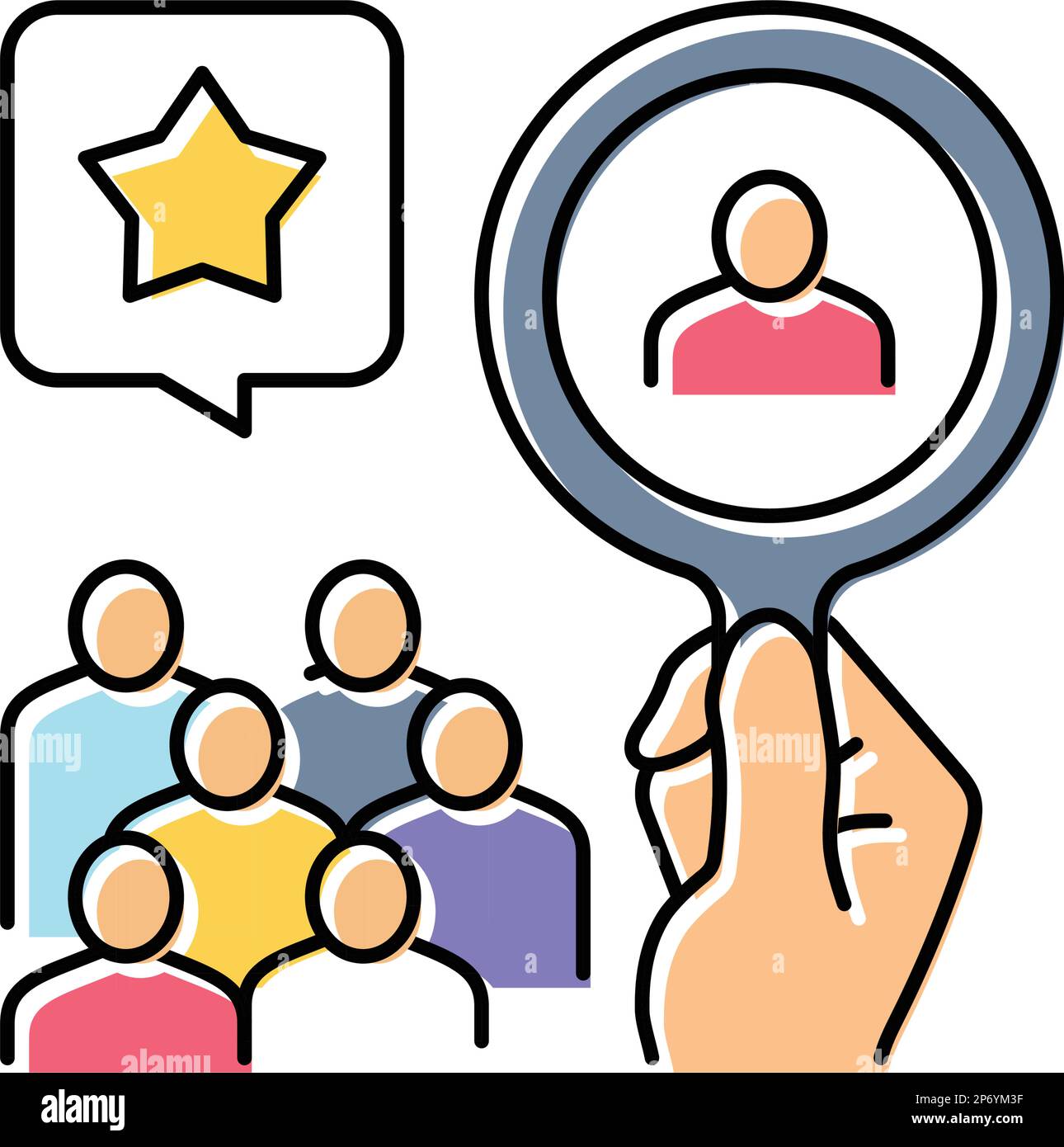 act role model color icon vector illustration Stock Vector Image & Art ...