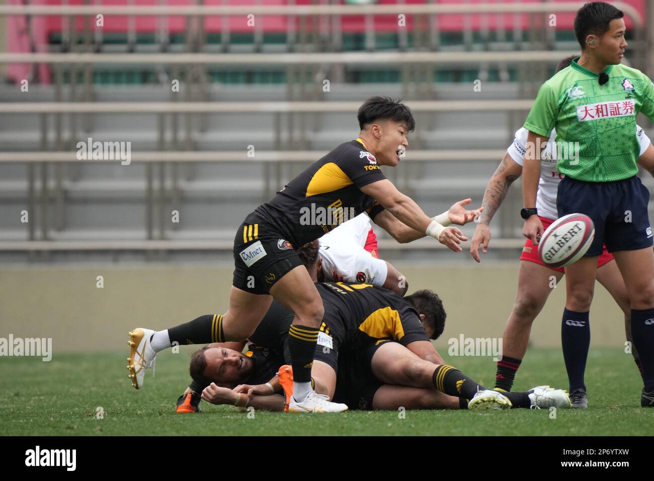 Naoto Saito of Suntory Sungoliath during the 2022-23 Japan Rugby League ...