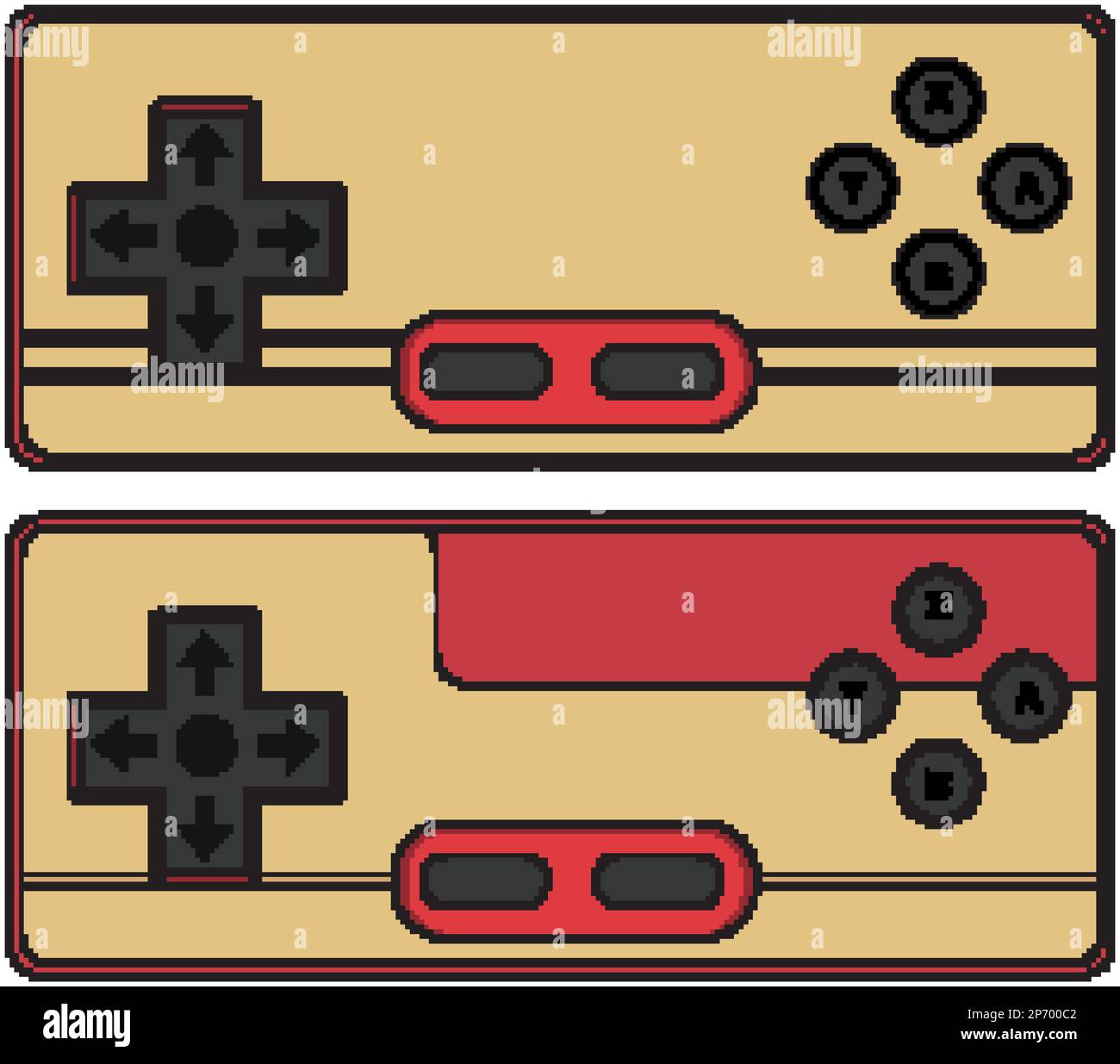 Retro video game console isolated illustration Stock Vector Image & Art ...