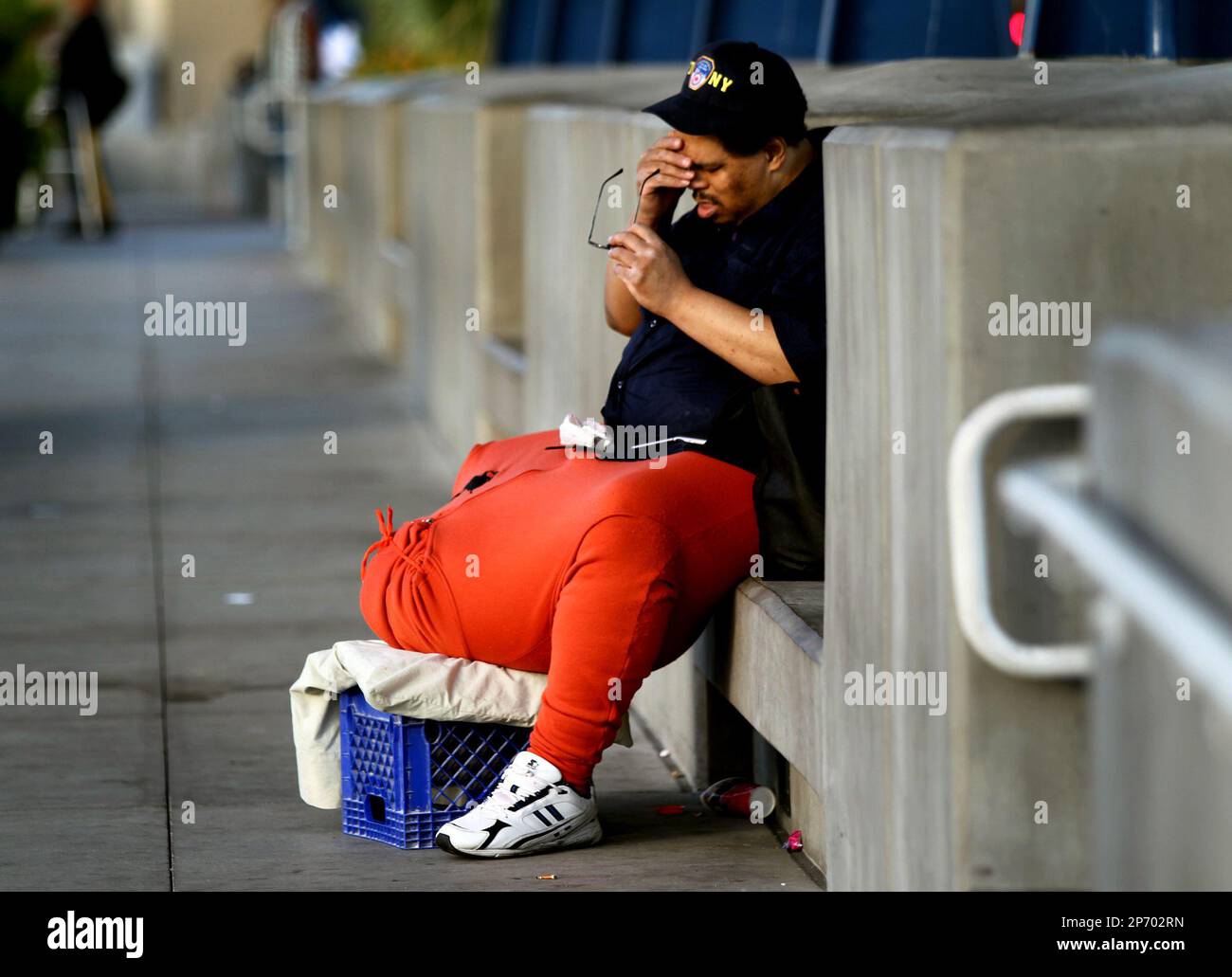 **EXCLUSIVE CONTENT. PREMIUM RATES APPLY** Wesley Warren waits for a ...