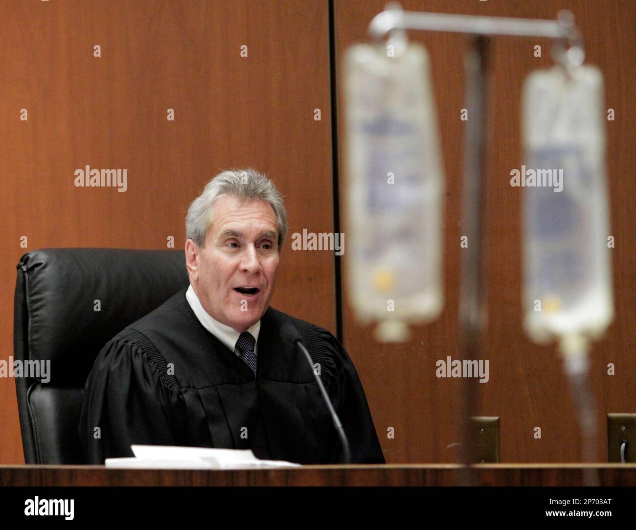 Judge Michael Pastor presides over Dr. Conrad Murray's involuntary ...