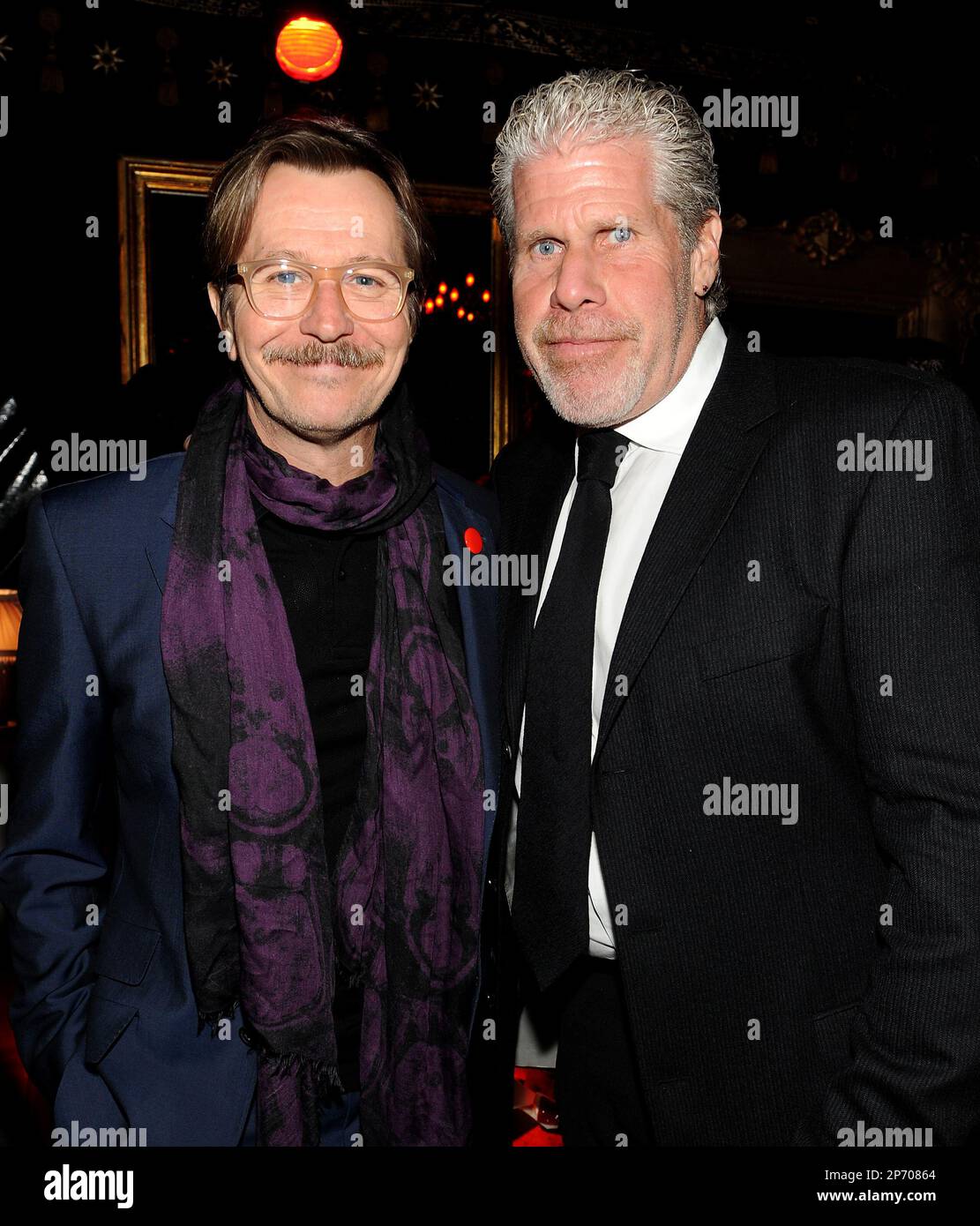 UNIVERSAL CITY, CA - OCTOBER 15: Gary Oldman (L) and Ron Perlman ...