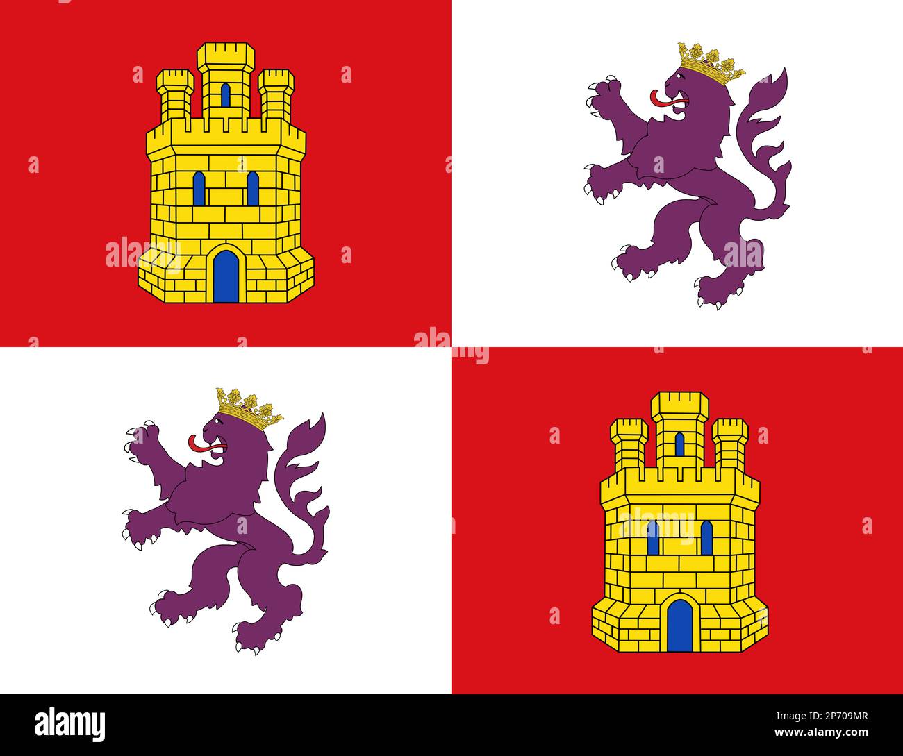 Castilla y leon flag hi-res stock photography and images - Alamy