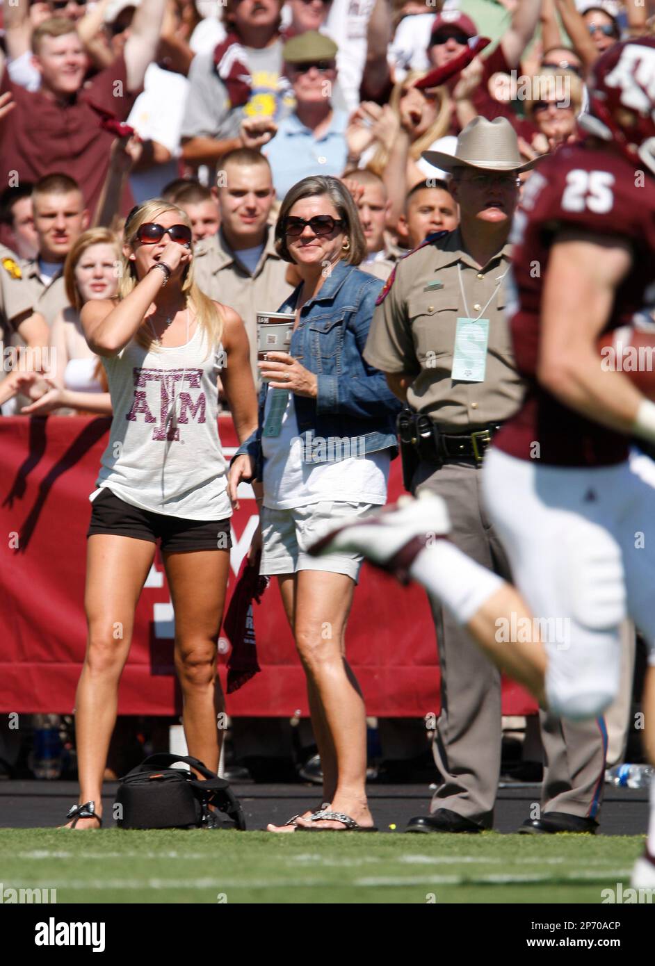 October 15, 2011: Texas A&M fans cheer on Texas A&M Aggies wide ...