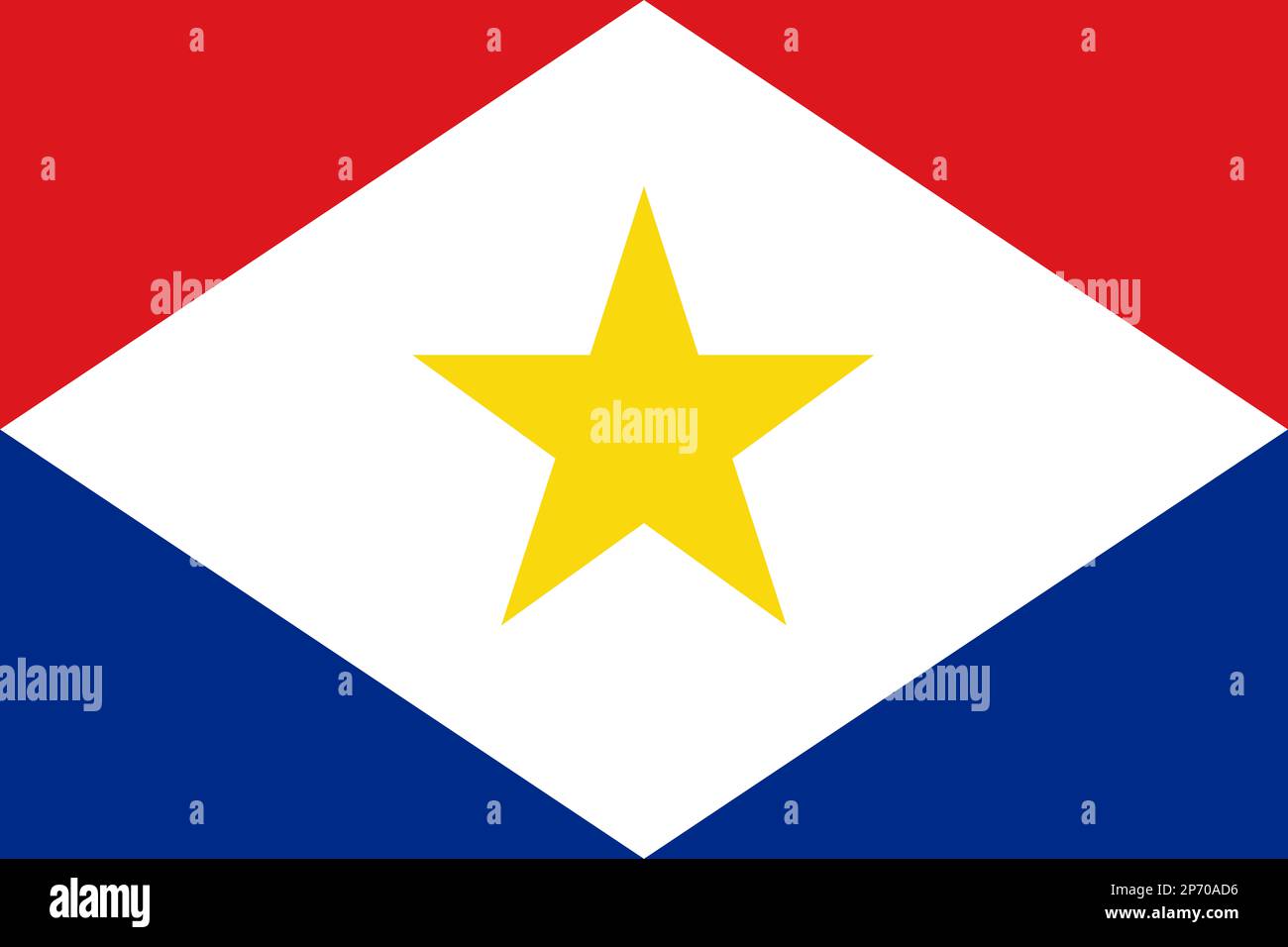 National flag of Saba Stock Photo - Alamy